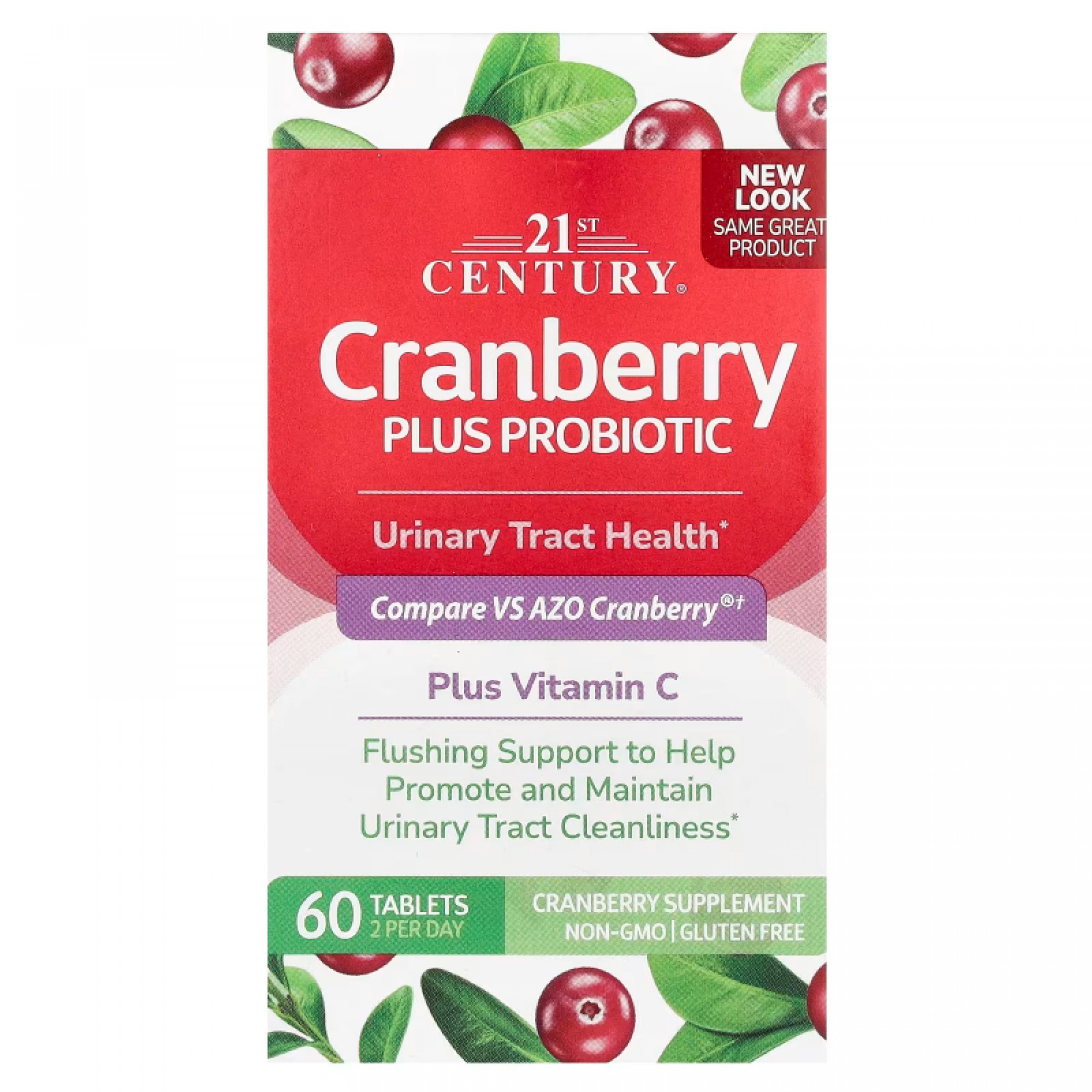 21st Century, Cranberry Plus Probiotic, 60 Tablets