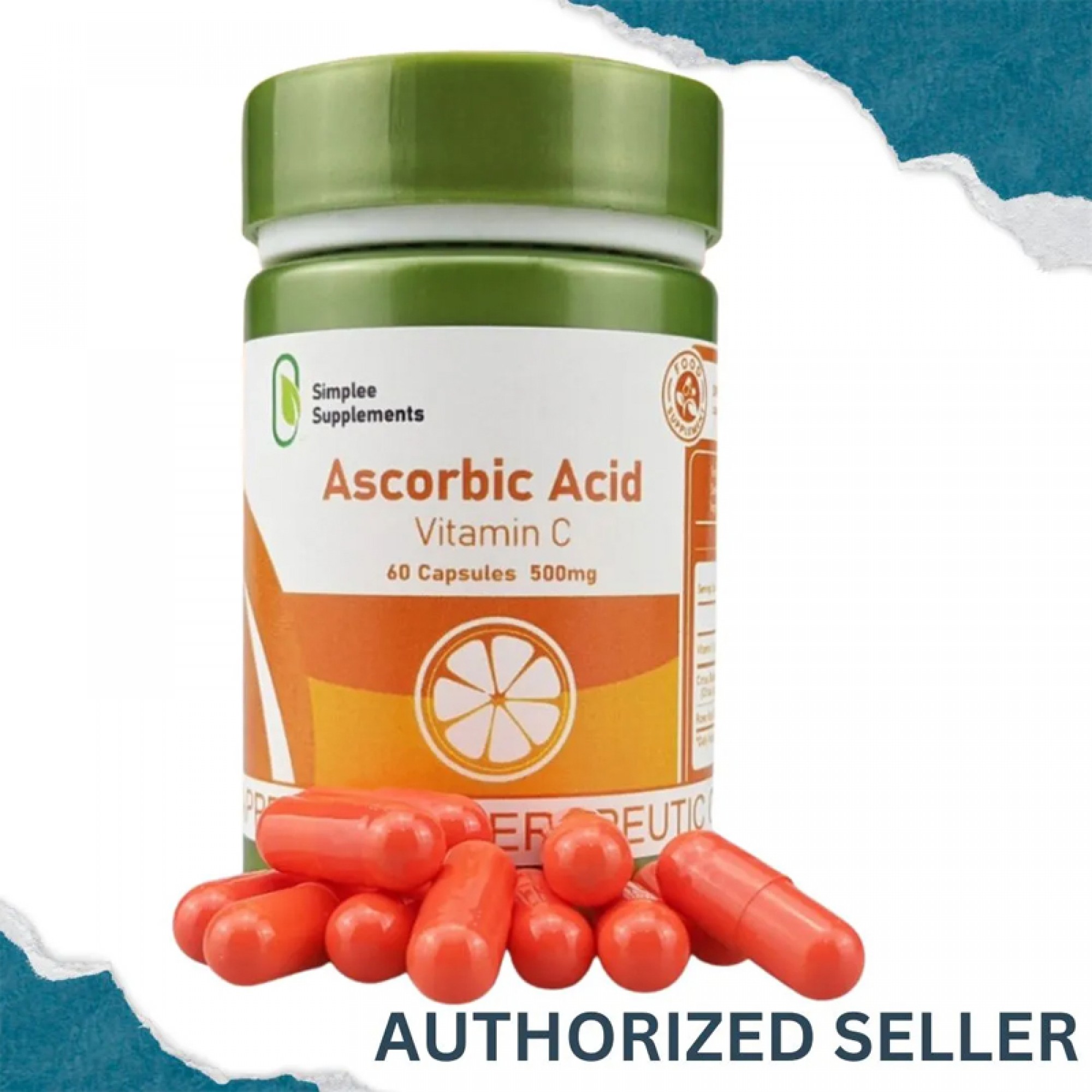 Ascorbic Acid Vitamin C 60 Capsules