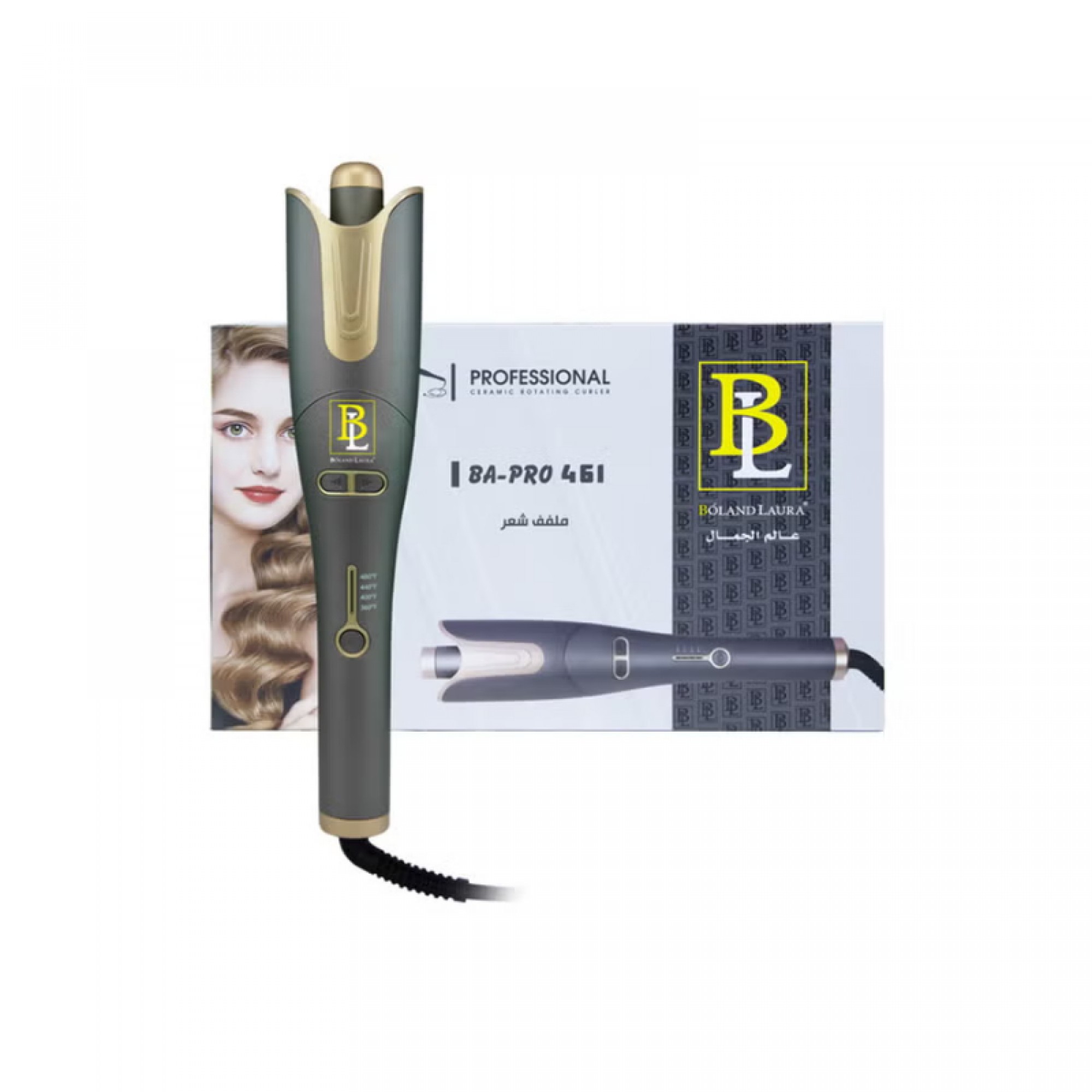 Hair curling and curling device - black from Bolandlaura