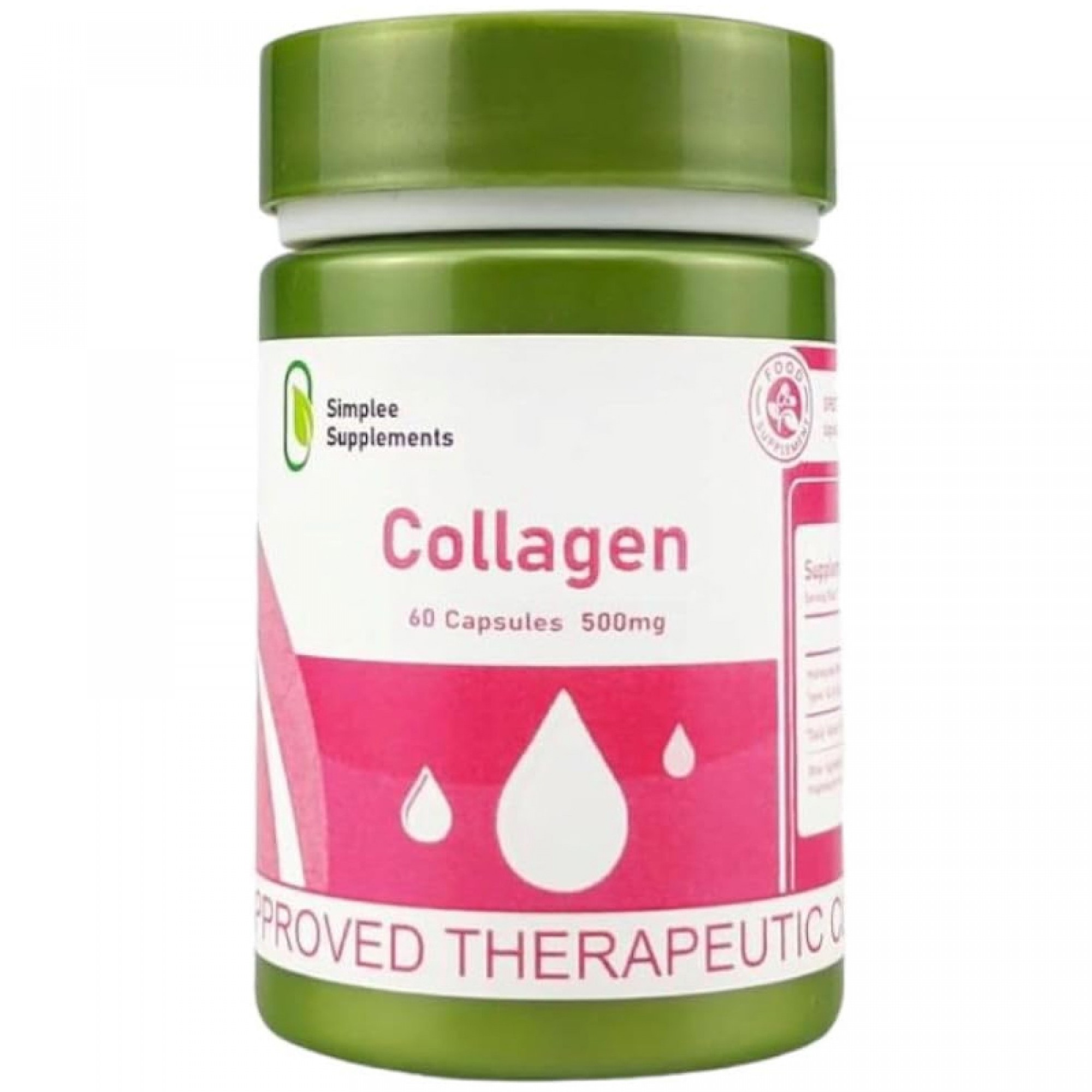 Simplee Supplements Collagen Capsules 500mg, 60 Count