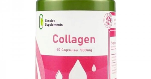 Simplee Supplements Collagen Capsules 500mg, 60 Count