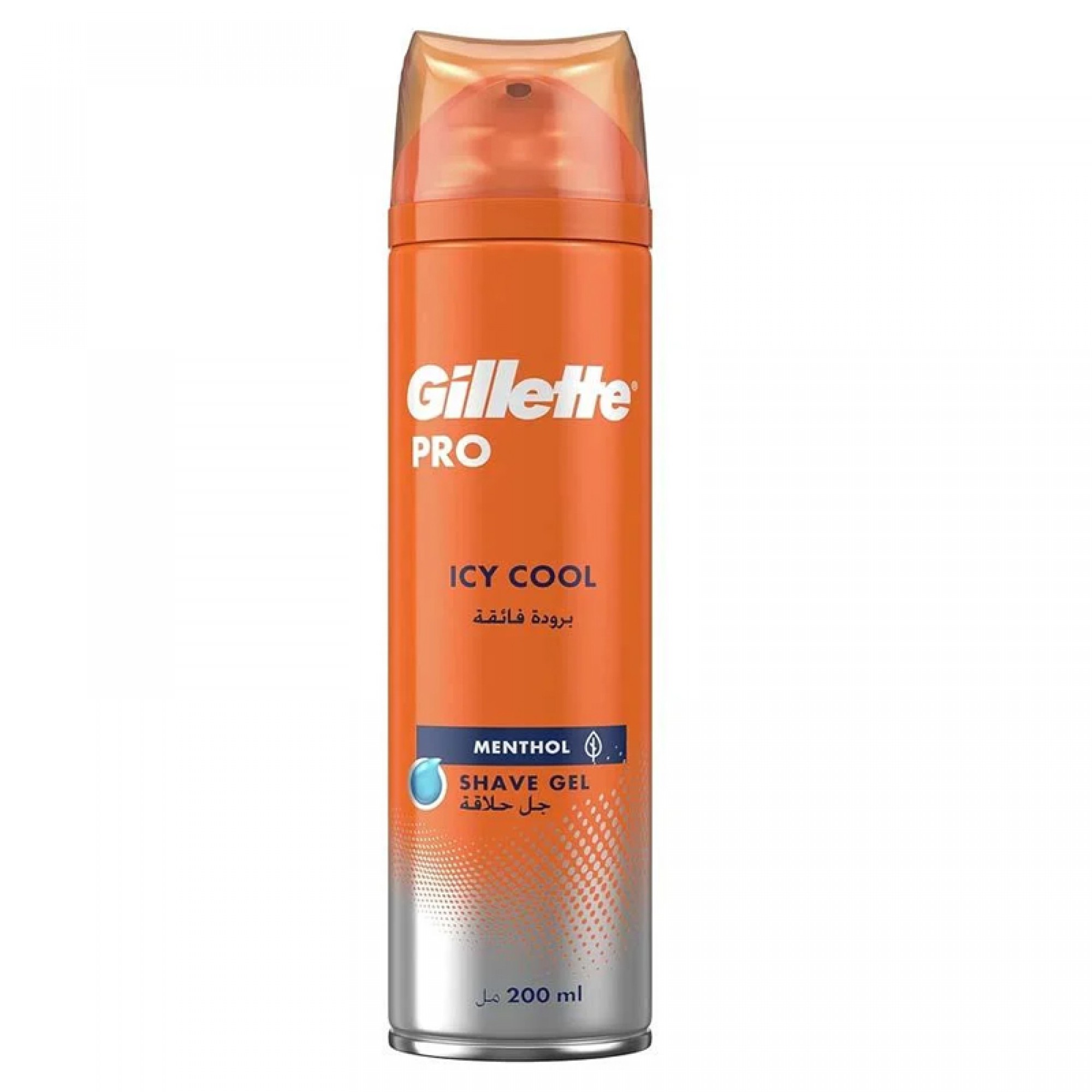 Gillette Pro Icy Cool Menthol Shaving Gel for Sensitive Skin 200 ML