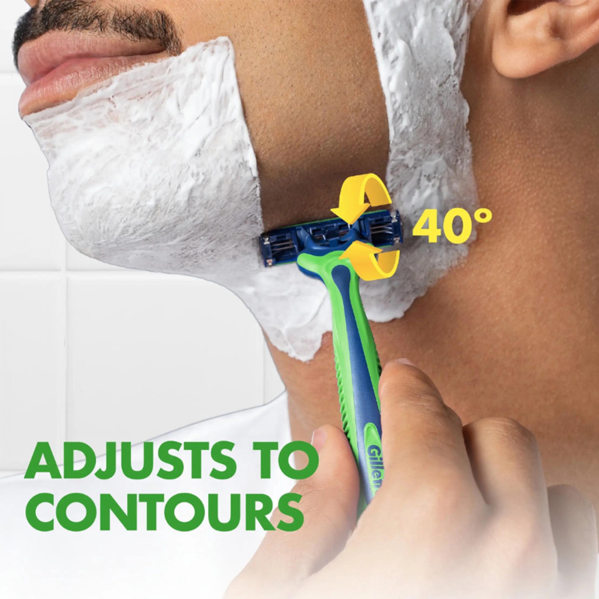 Gillette - Blue 3 Plus Gentle Razor for Sensitive Skin 3 Pieces