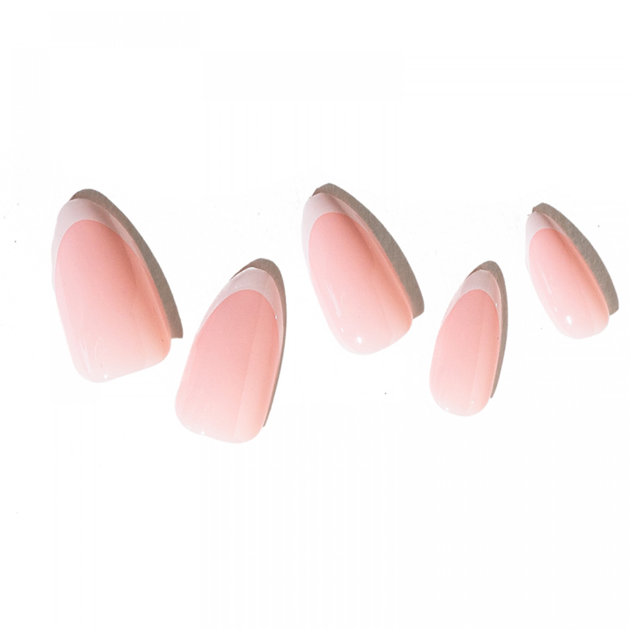Loca Acrylic Nails A5-Almond Shape Pink French