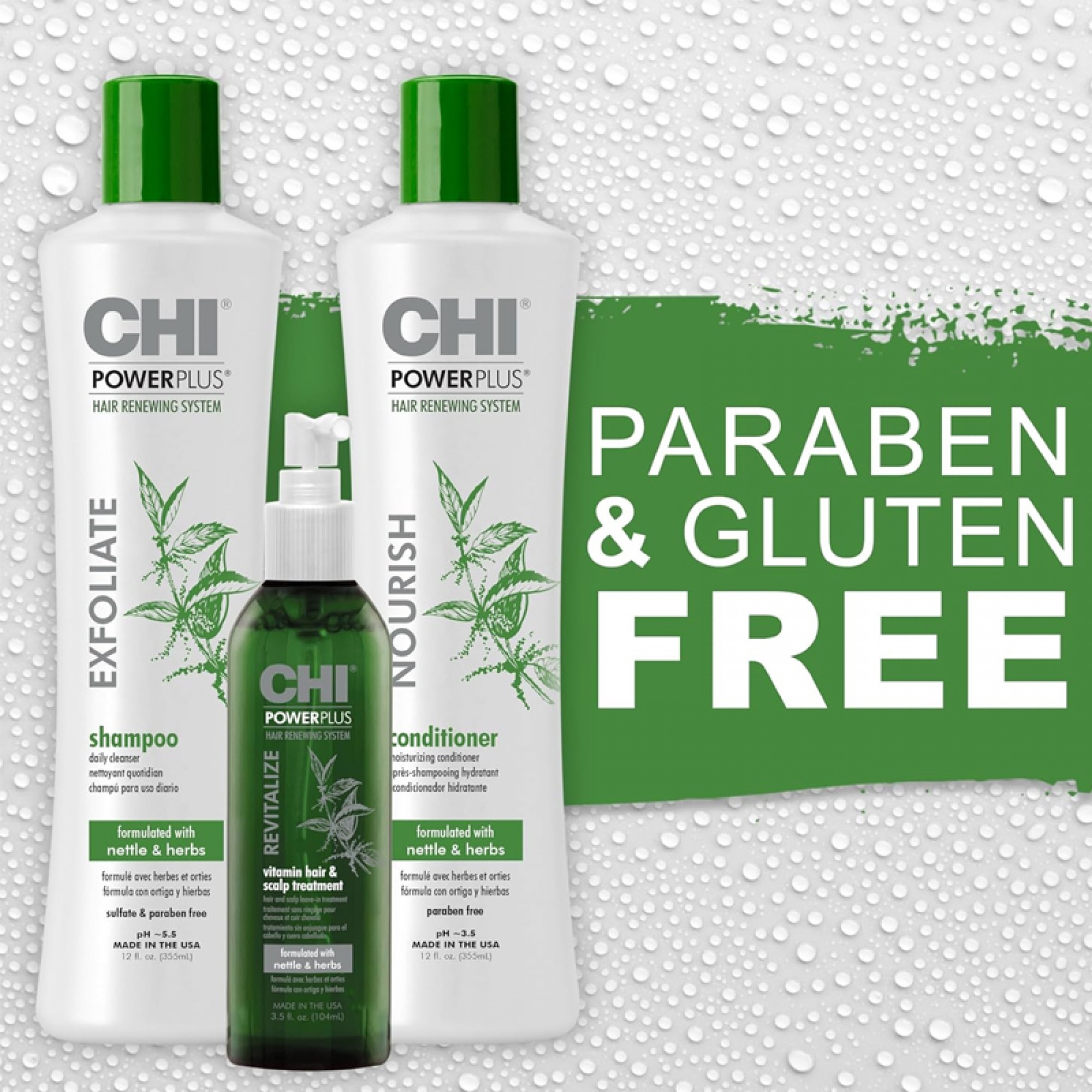 CHI Shampoo Conditioner & Serum Powerplus Trio Kit