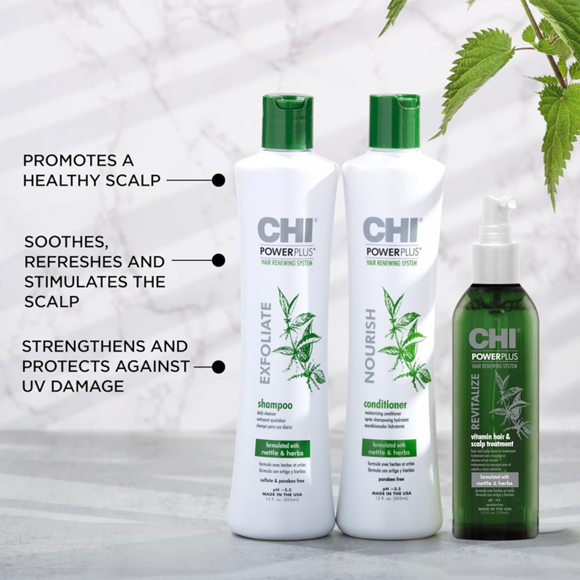 CHI Shampoo Conditioner & Serum Powerplus Trio Kit