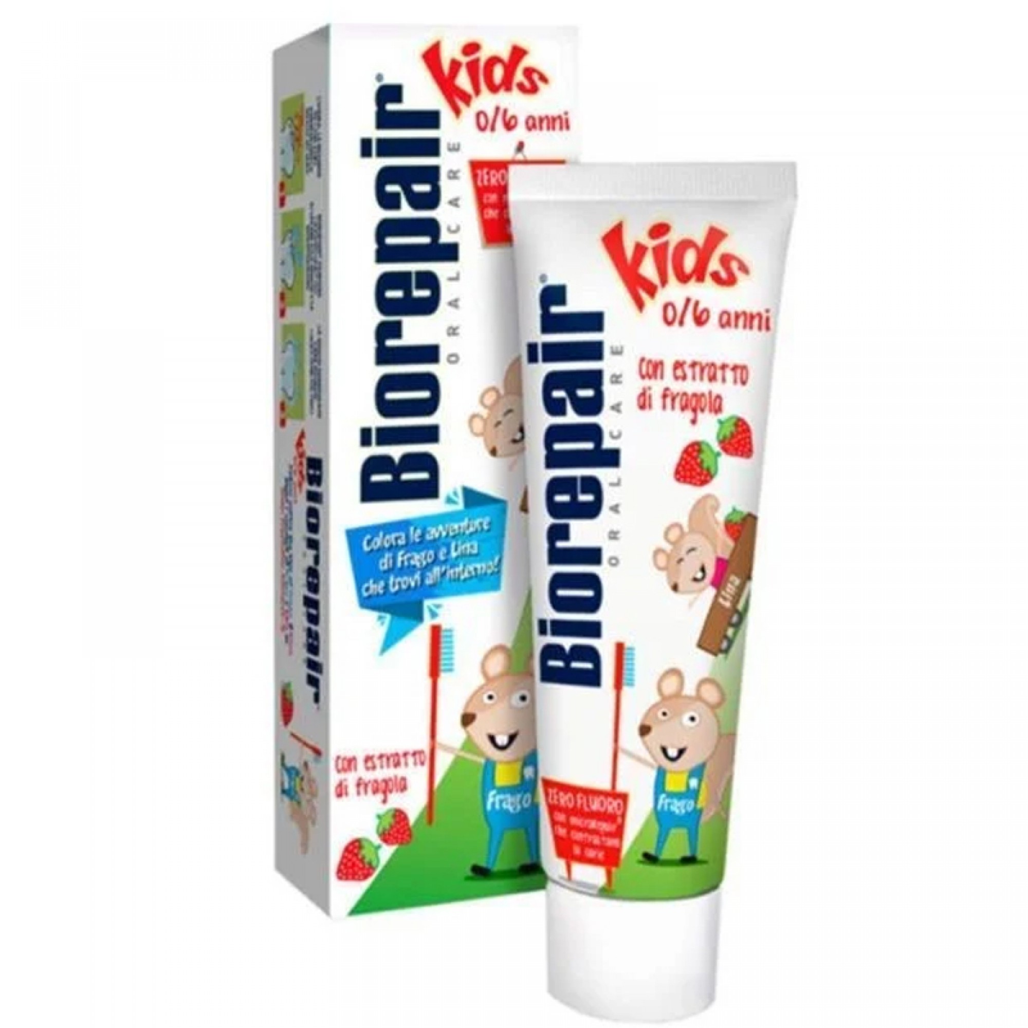 Biorepair Kids Strawberry Toothpaste, 50 ml