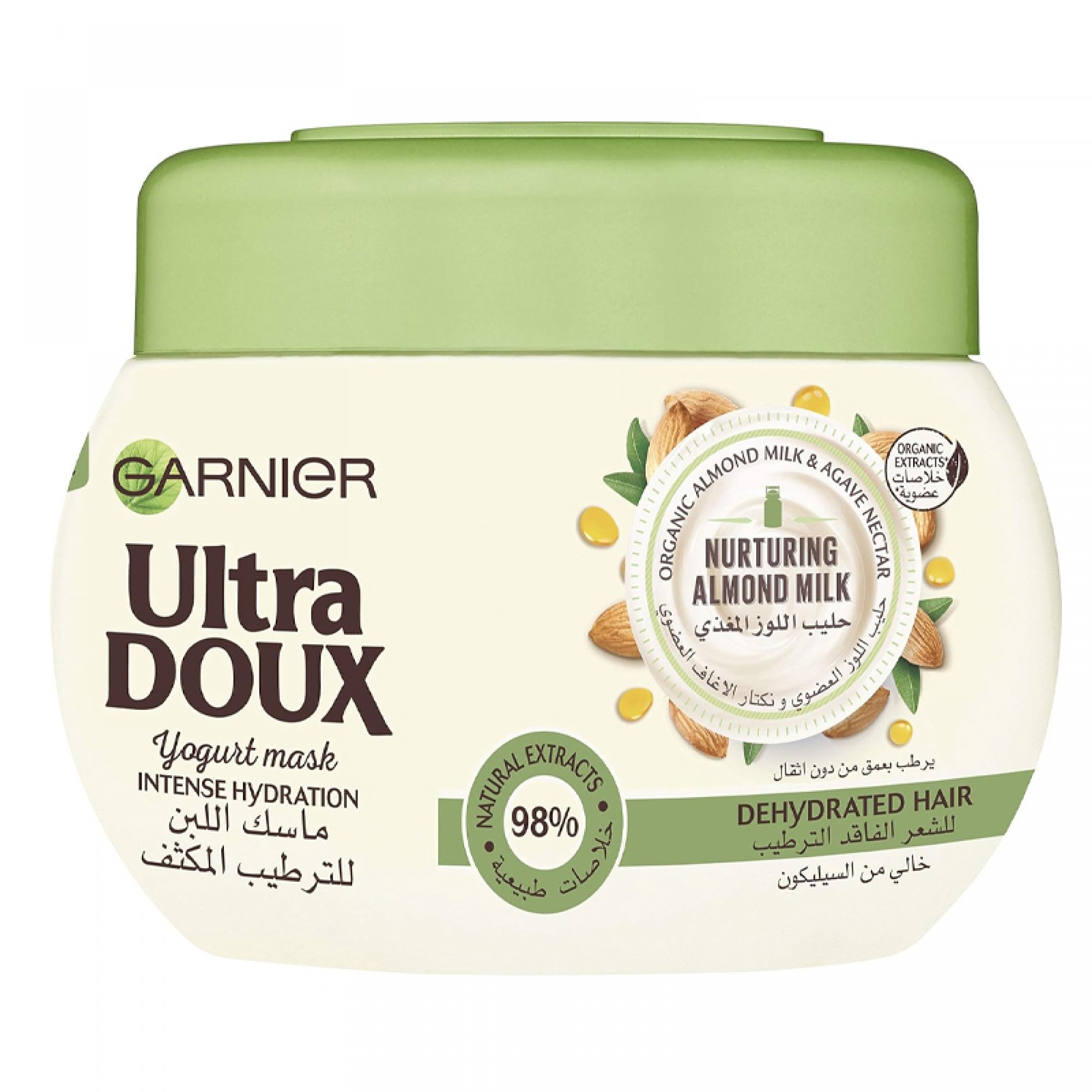 Garnier Ultra Doux Almond Milk Intense Hydration Yogurt Mask, 300Ml
