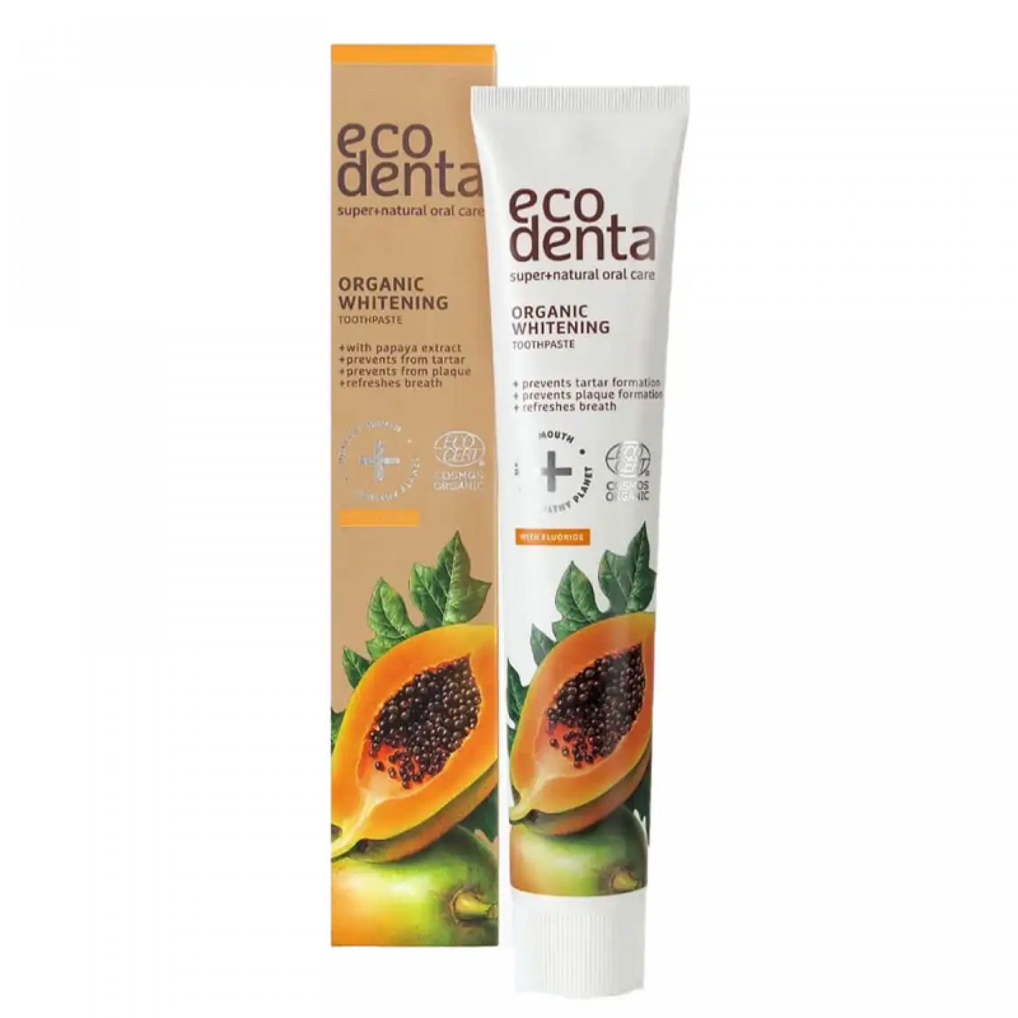 Ecodenta Toothpaste Organic Whitening Papaya Extract 75ml