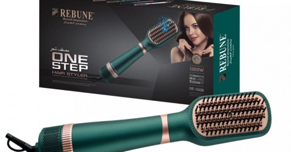 Ribbon hair dryer 2 in 1 with ions, 1300 watts