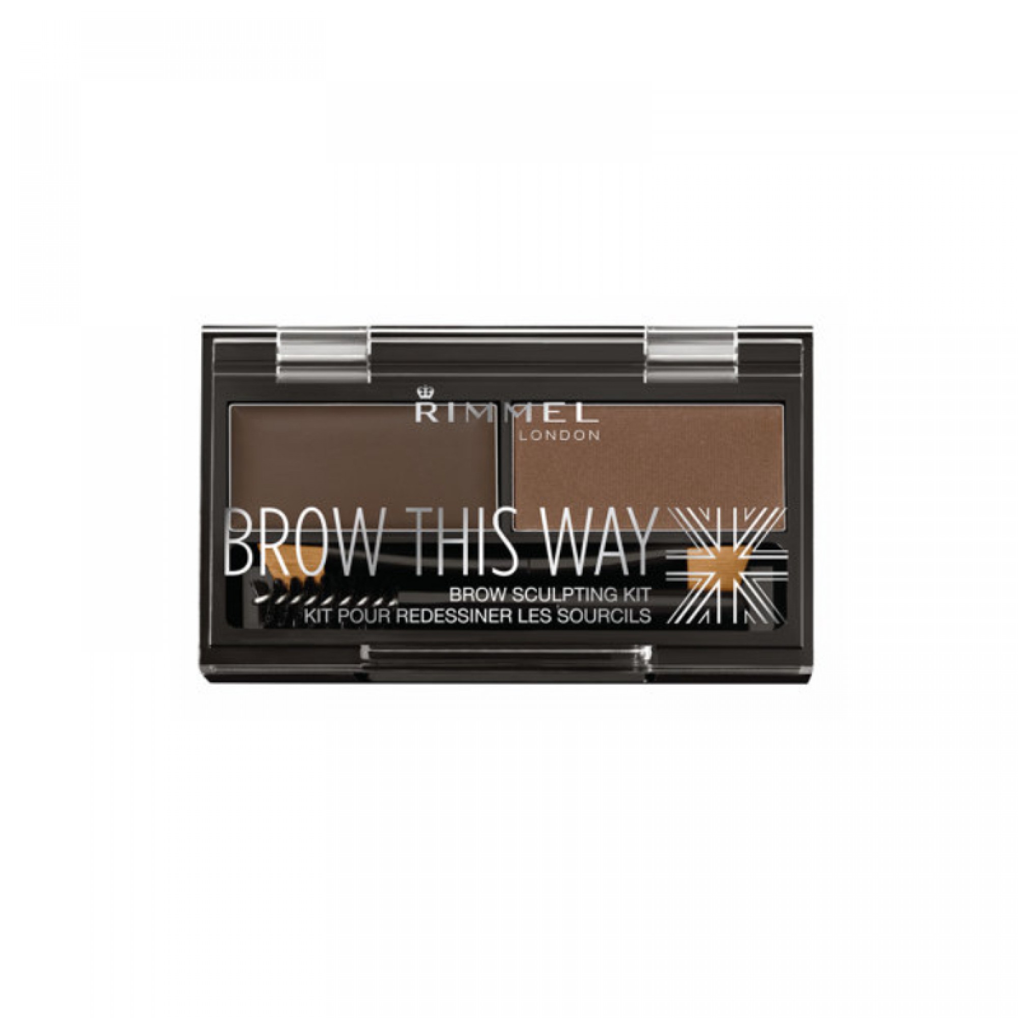 Rimmel London Brow This Way Eyebrow Powder Kit - Dark Brown