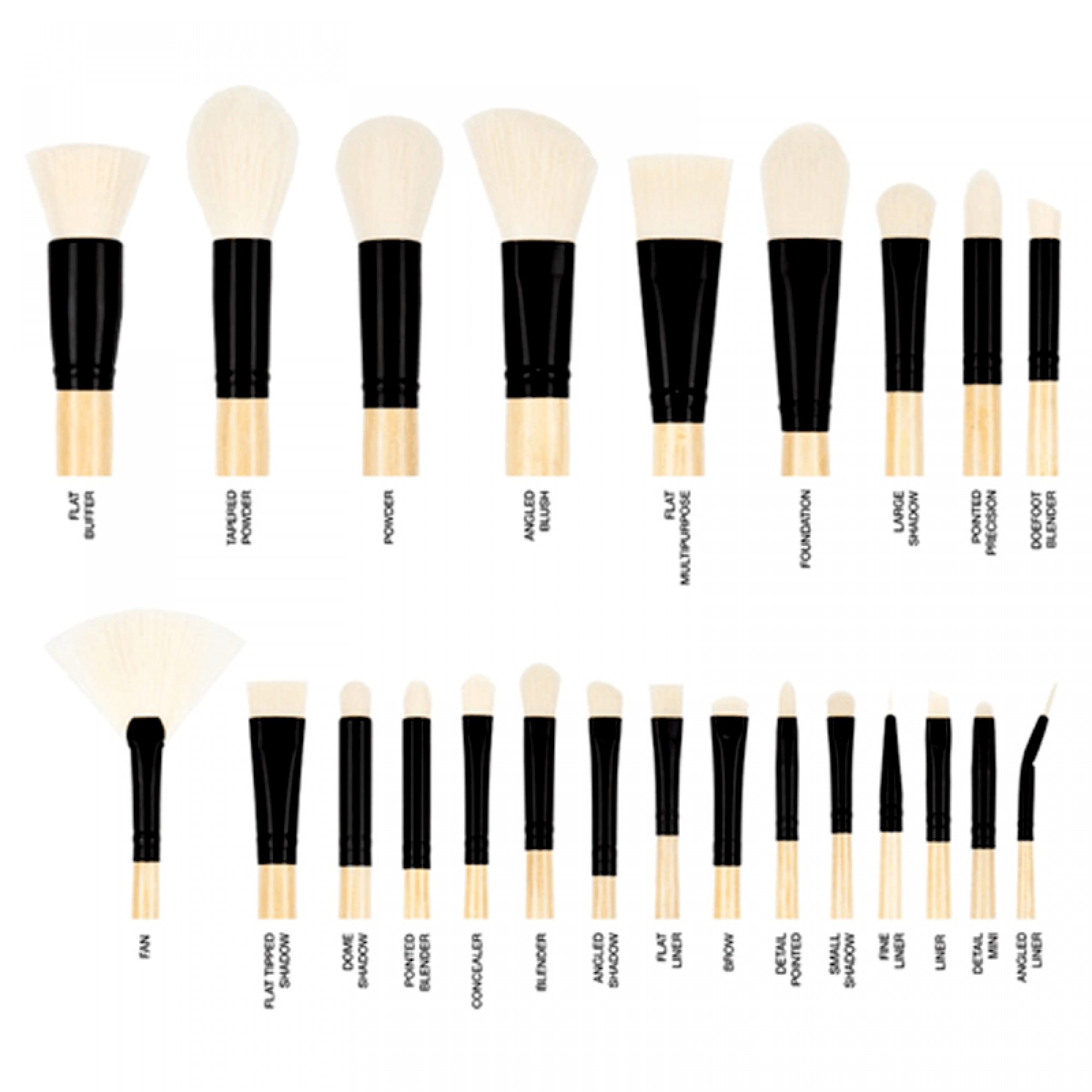 Coastal Scents Elite Bamboo Collection Brush Set