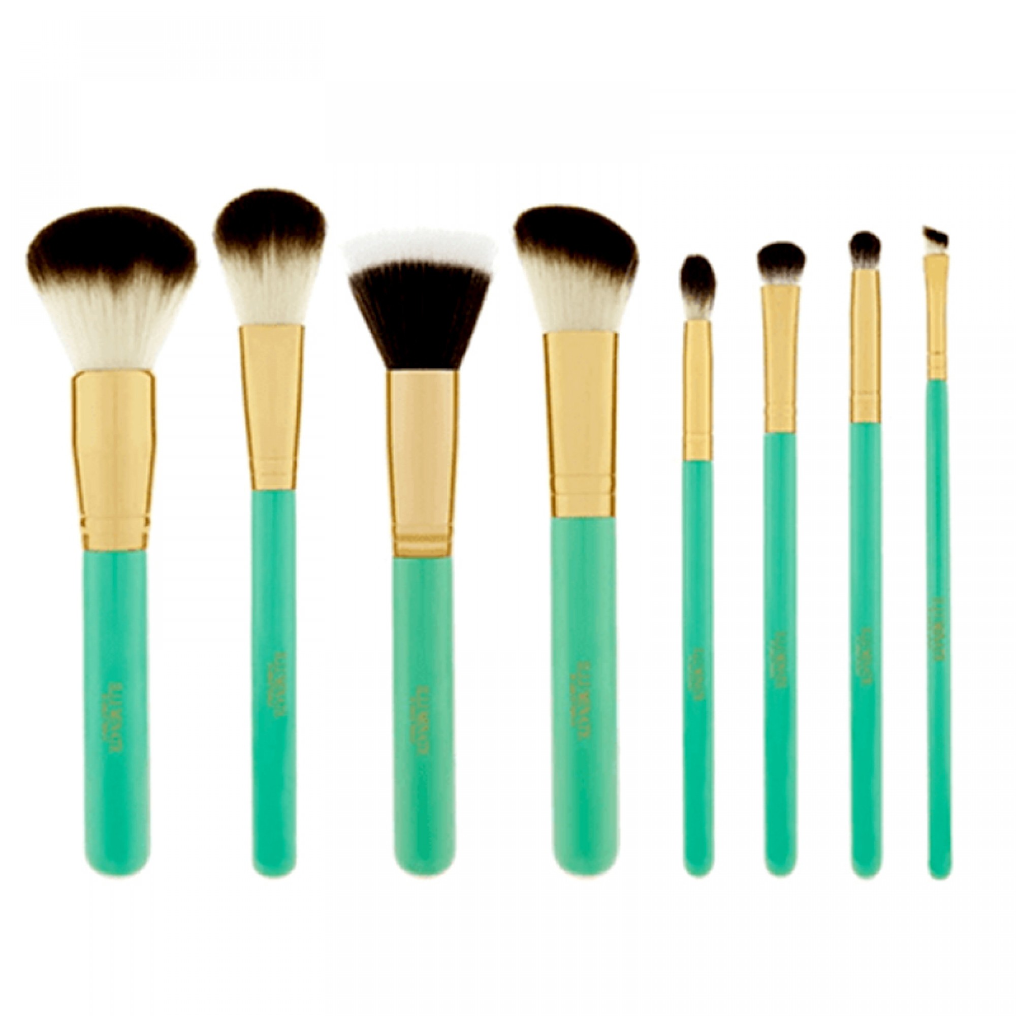 BH Cosmetics Green Brush Set -8 Brushes