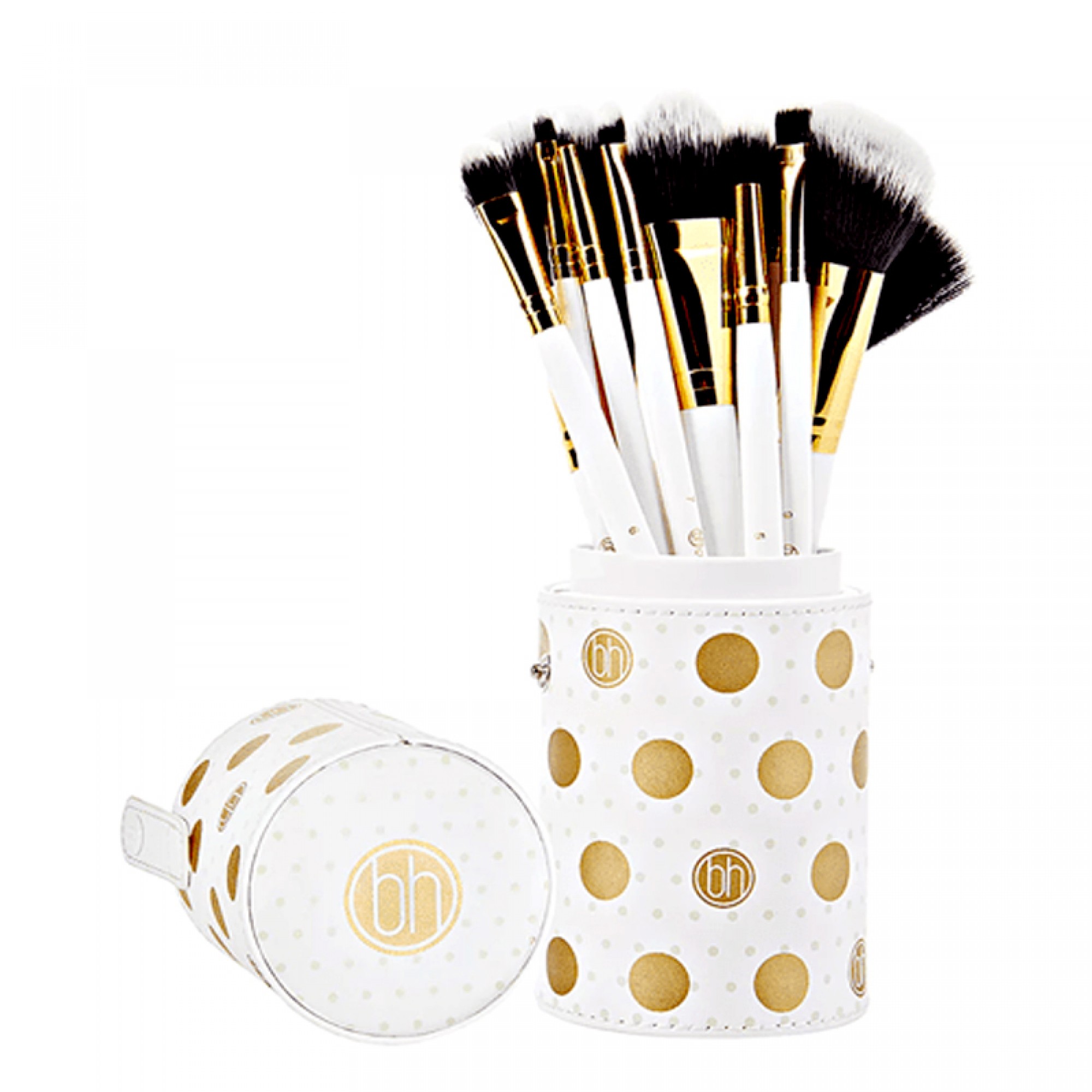 BH Cosmetics White Dot Collection Brush Set - 11 Piece