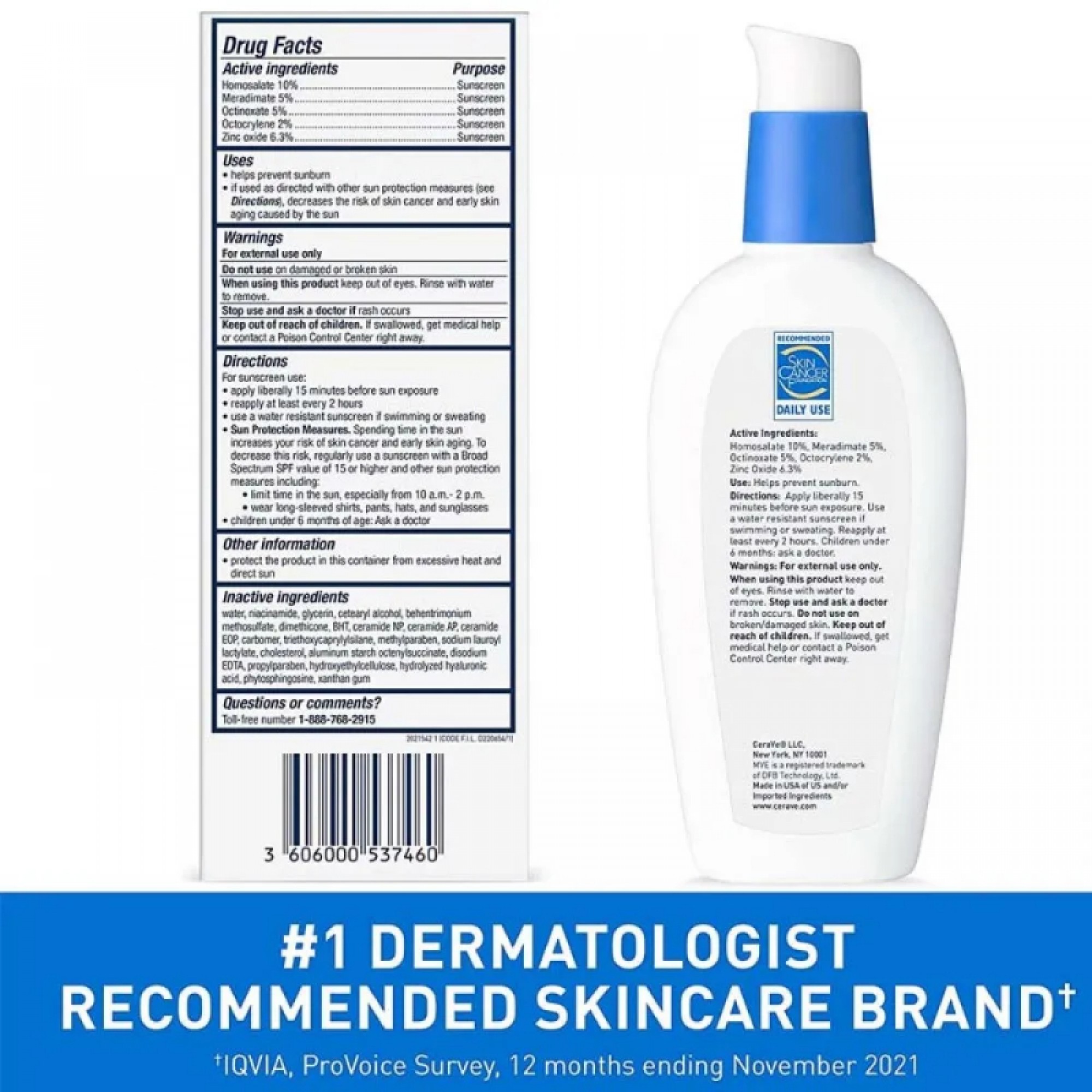 CeraVe AM Facial Moisturizing Lotion With Sunscreen -89ml