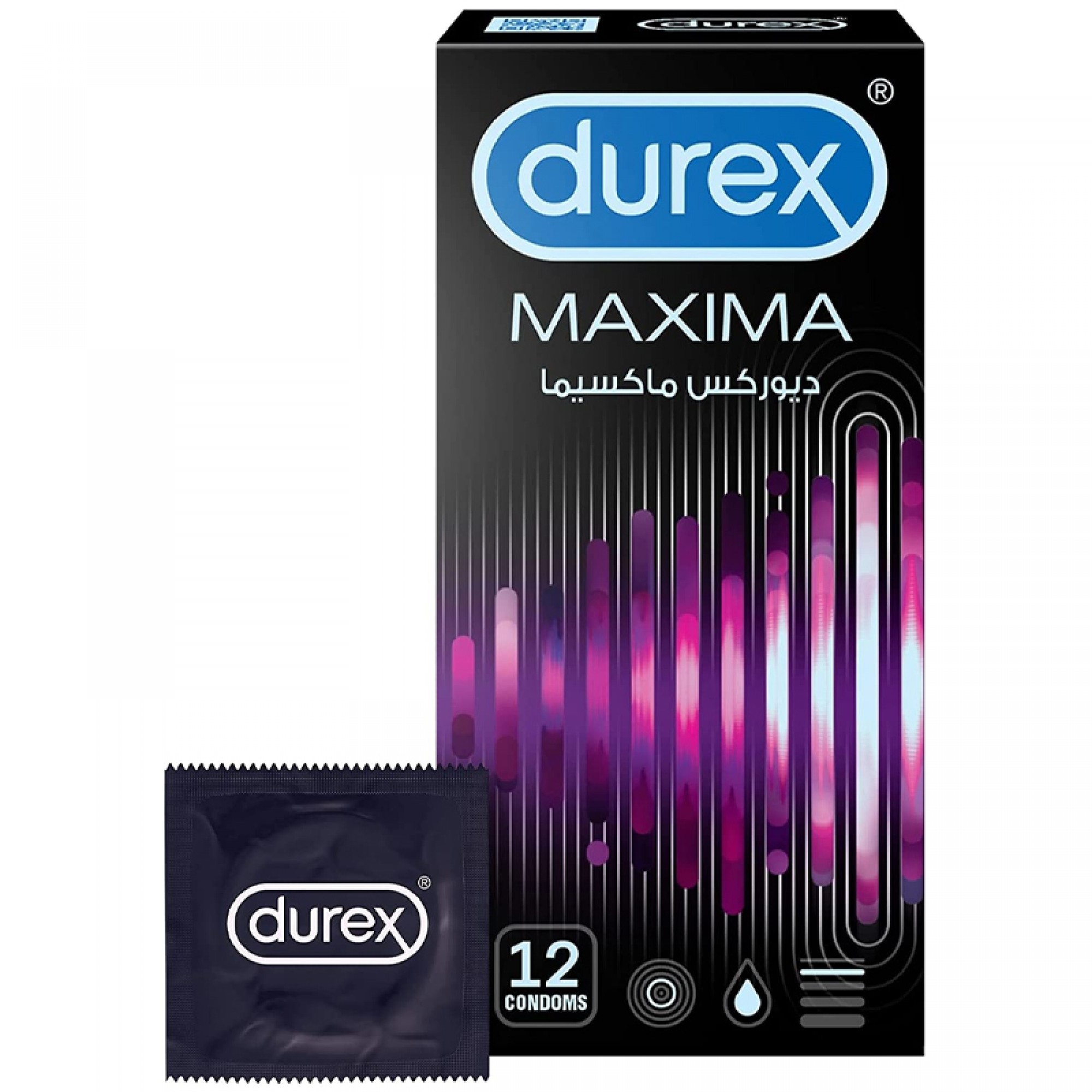 Durex MAXIMA Extra Thin Condoms, 12 Pieces