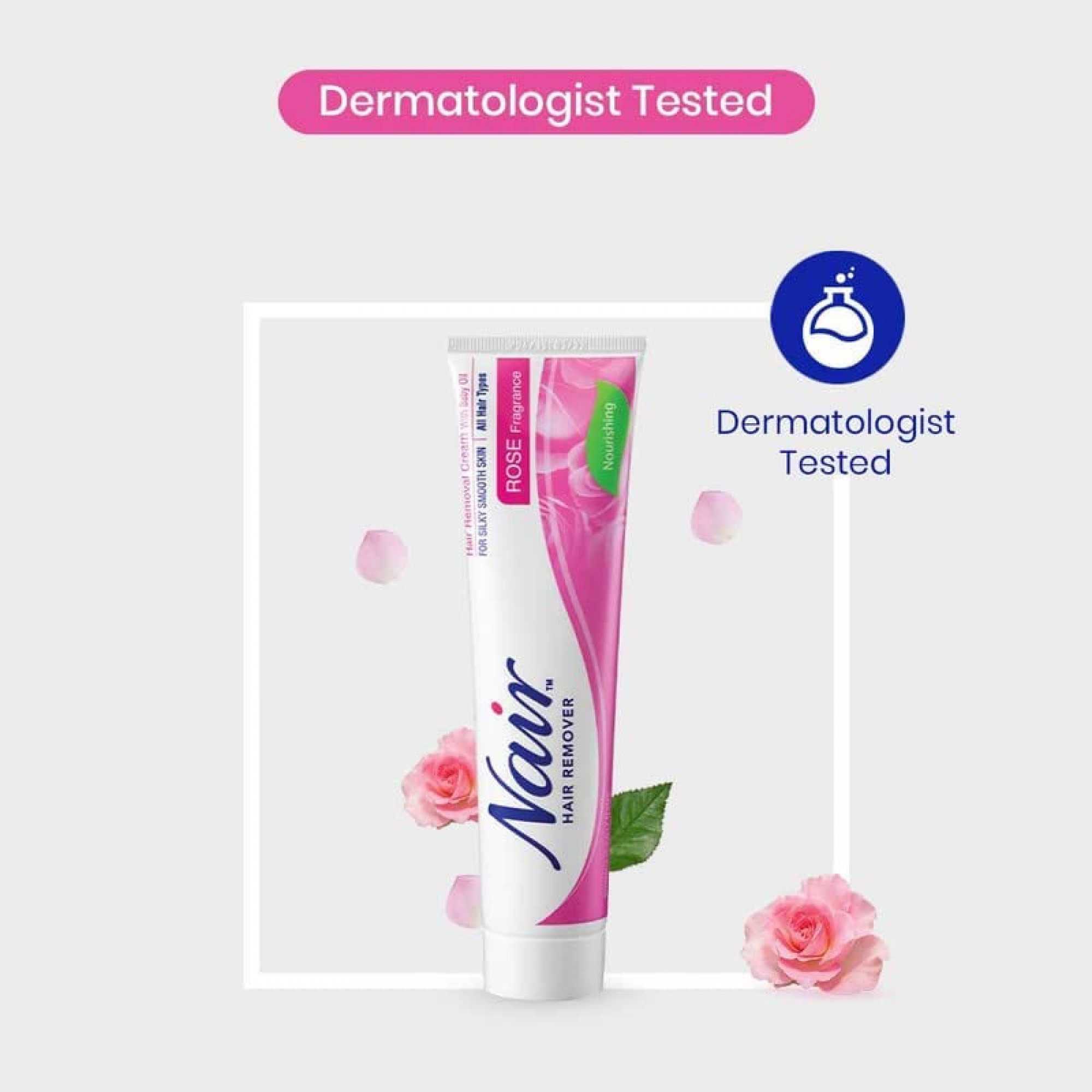 NAIR HAIR REMOVAL CREAM ROSE FRAGRANCE 110ML