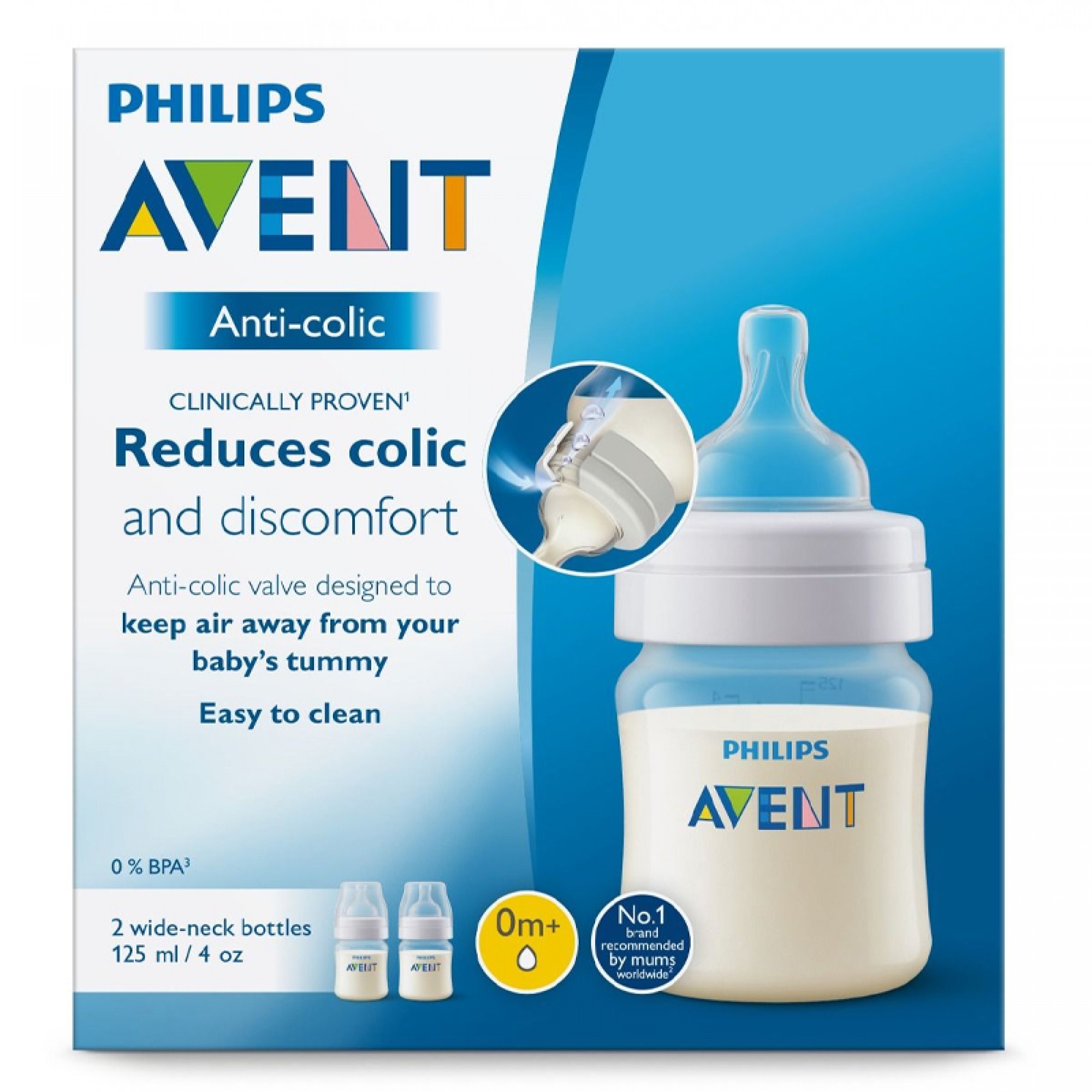 Philips Avent Anti-Colic Feeding Bottle - 125 ml