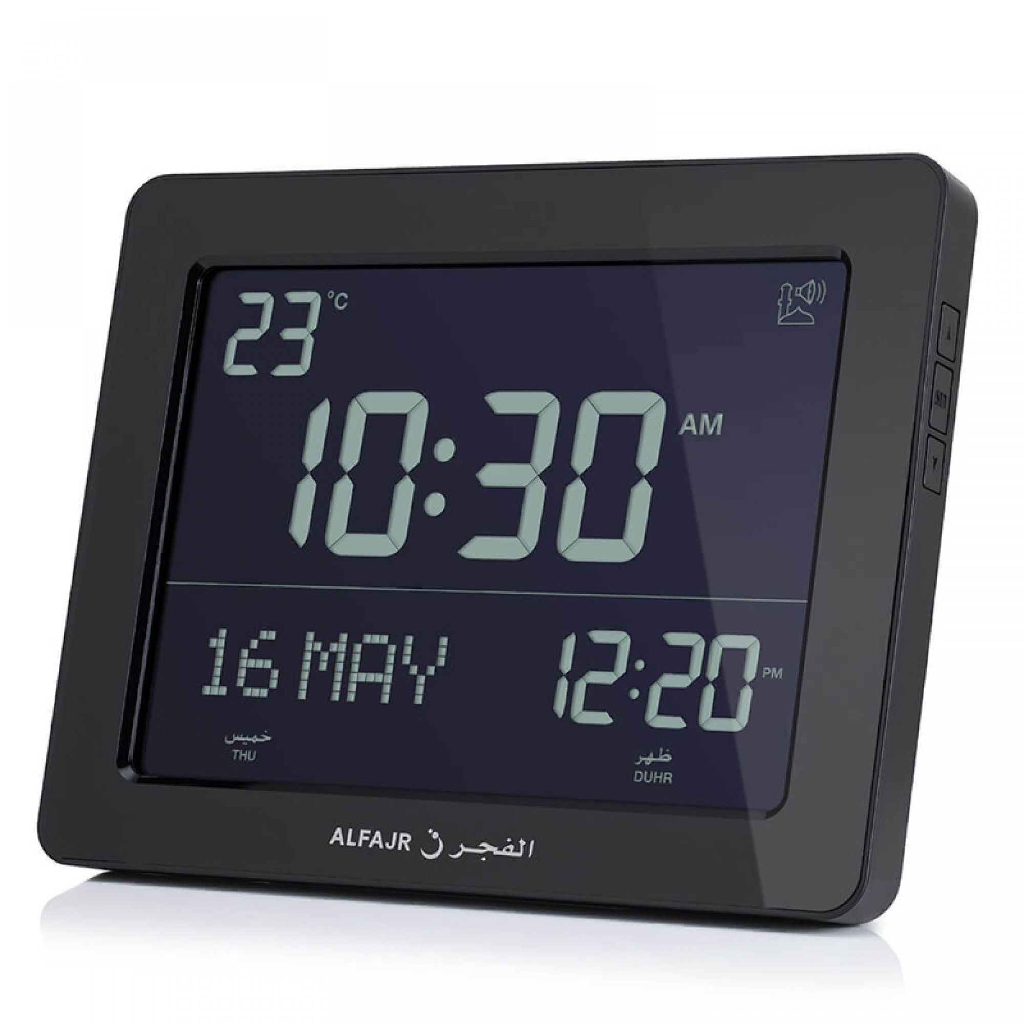 Alfajr Desk Clock black CF-19