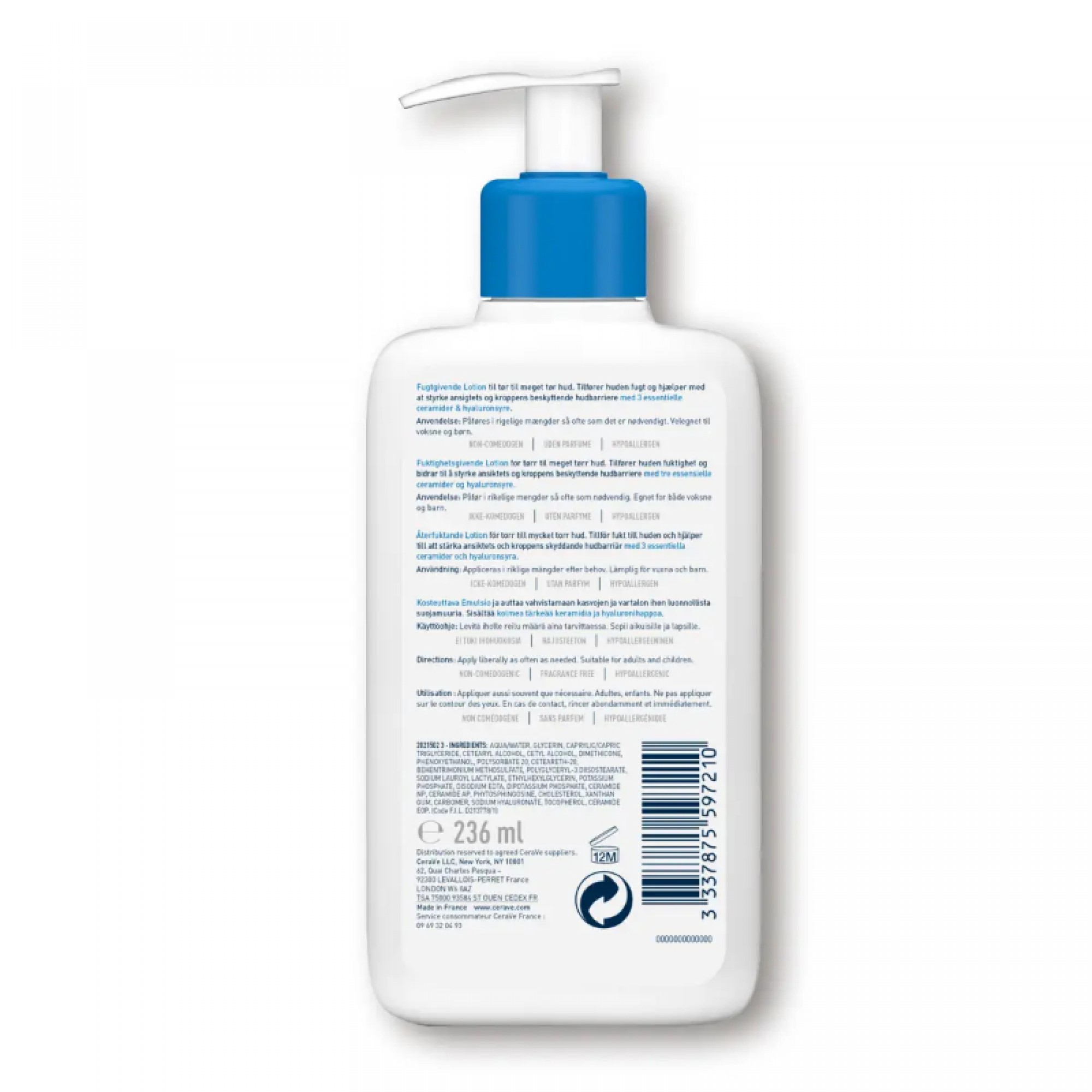 Moisturizing Lotion for Normal to Dry Skin with Hyaluronic Acid 236Ml