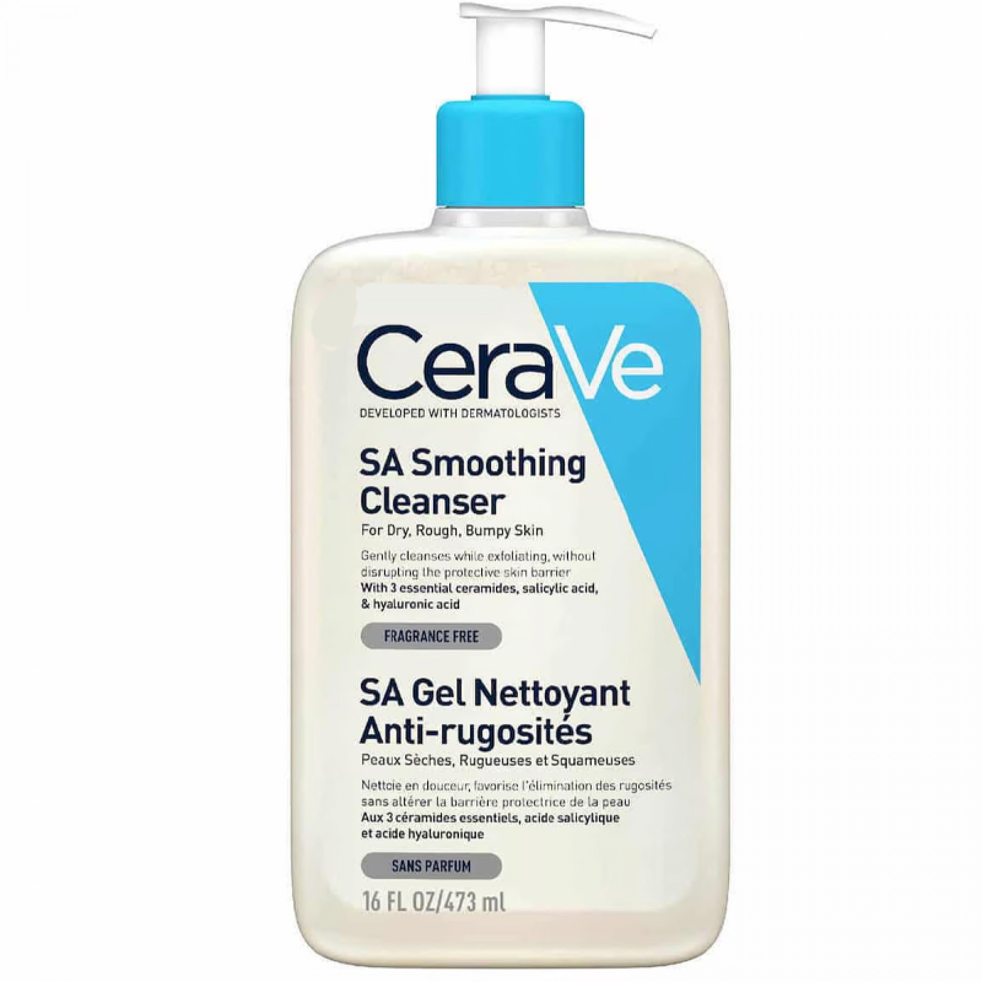 CeraVe Salicylic Acid Smoothing Face and Body Wash – 473ml