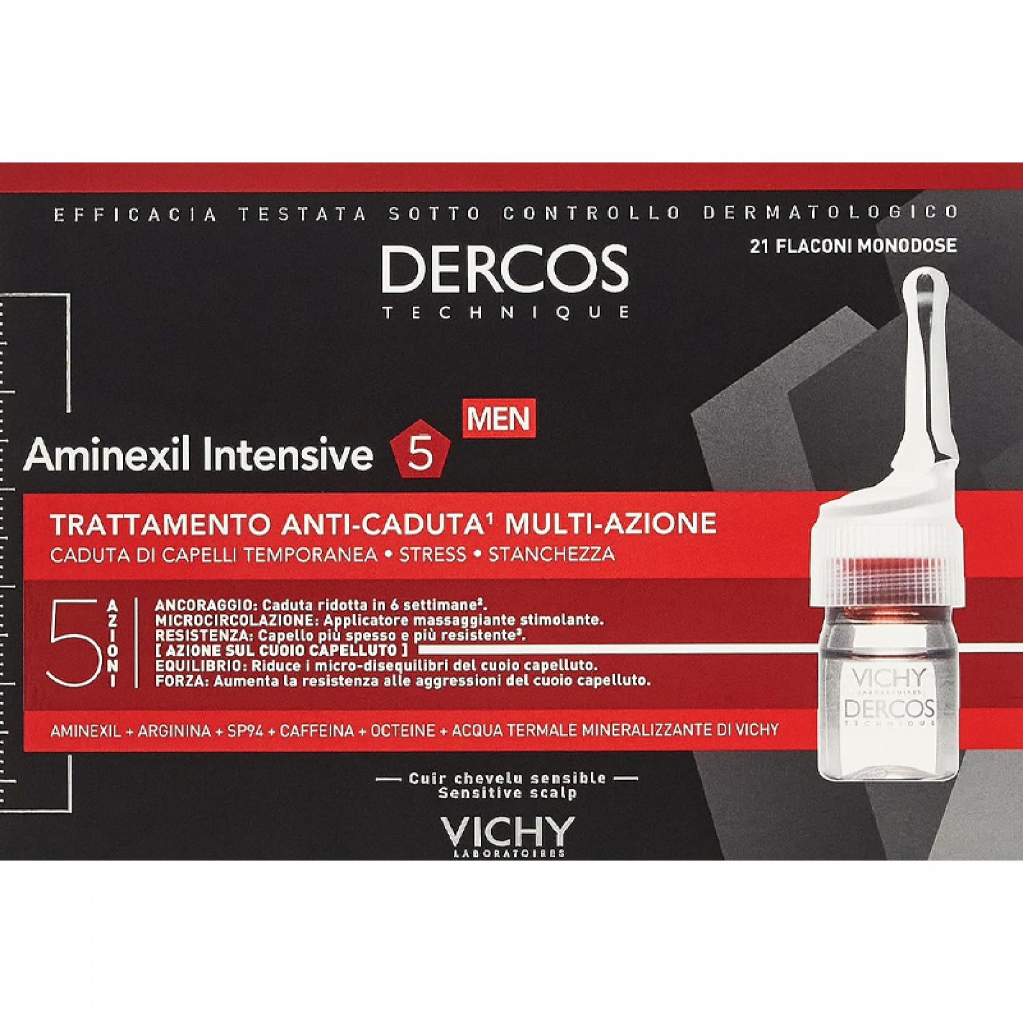 Vichy Dercos Aminexil Clinical 5 Men 21 Monodoses