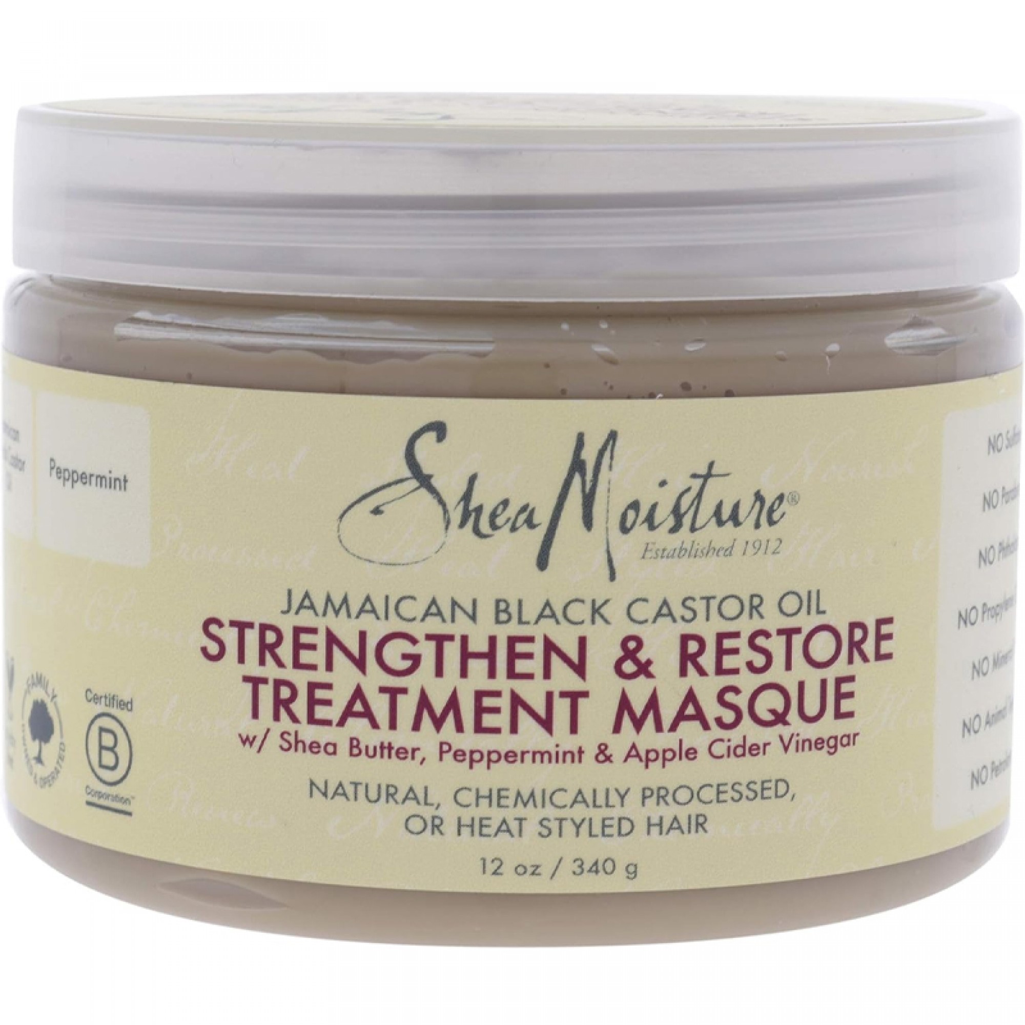 Shea Moisture Jamaican Black Castor Oil Strengthen, & Restore Treatment ...