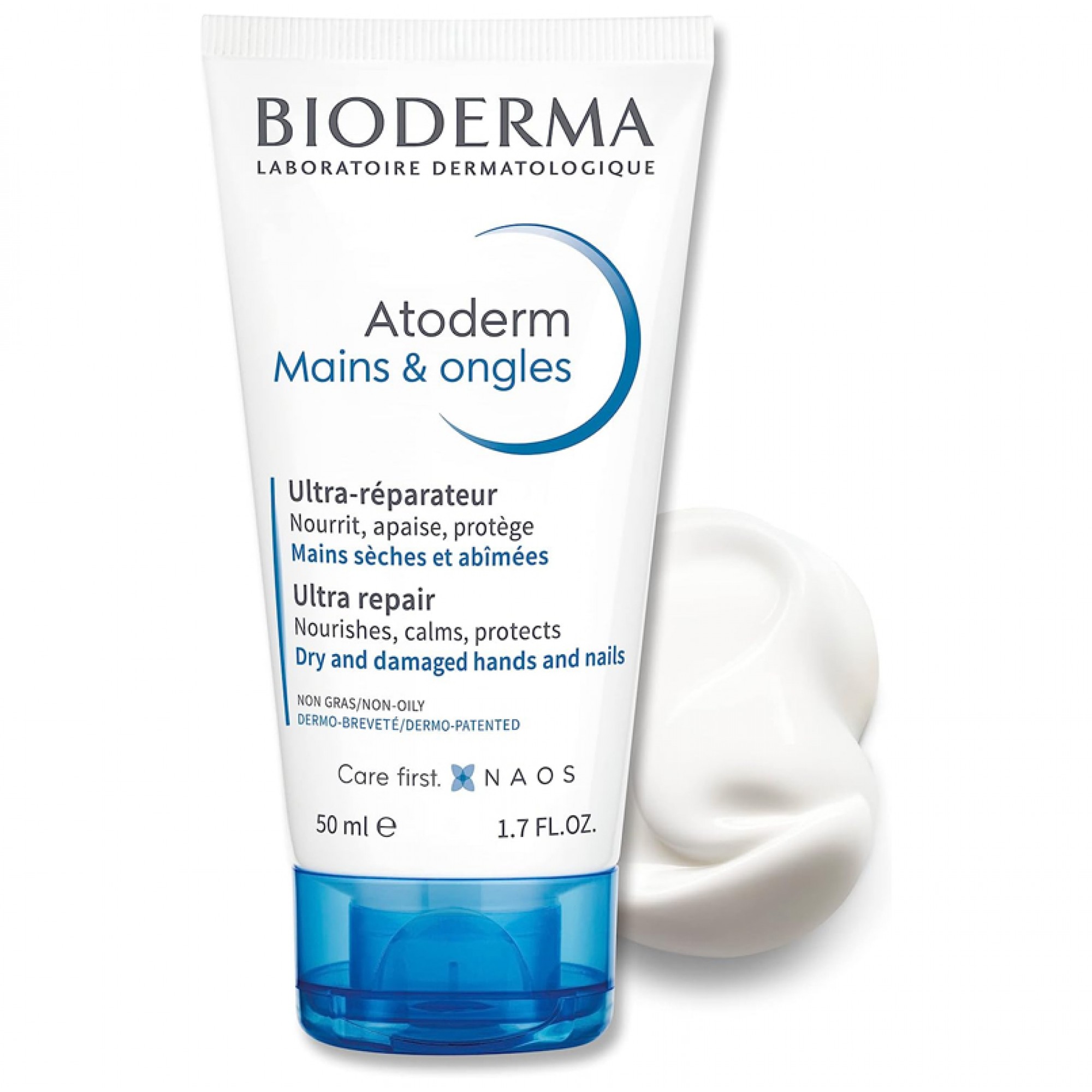 BioDerma Atoderm Hands & Nail Ultra Repairing Soothing Cream for Normal ...