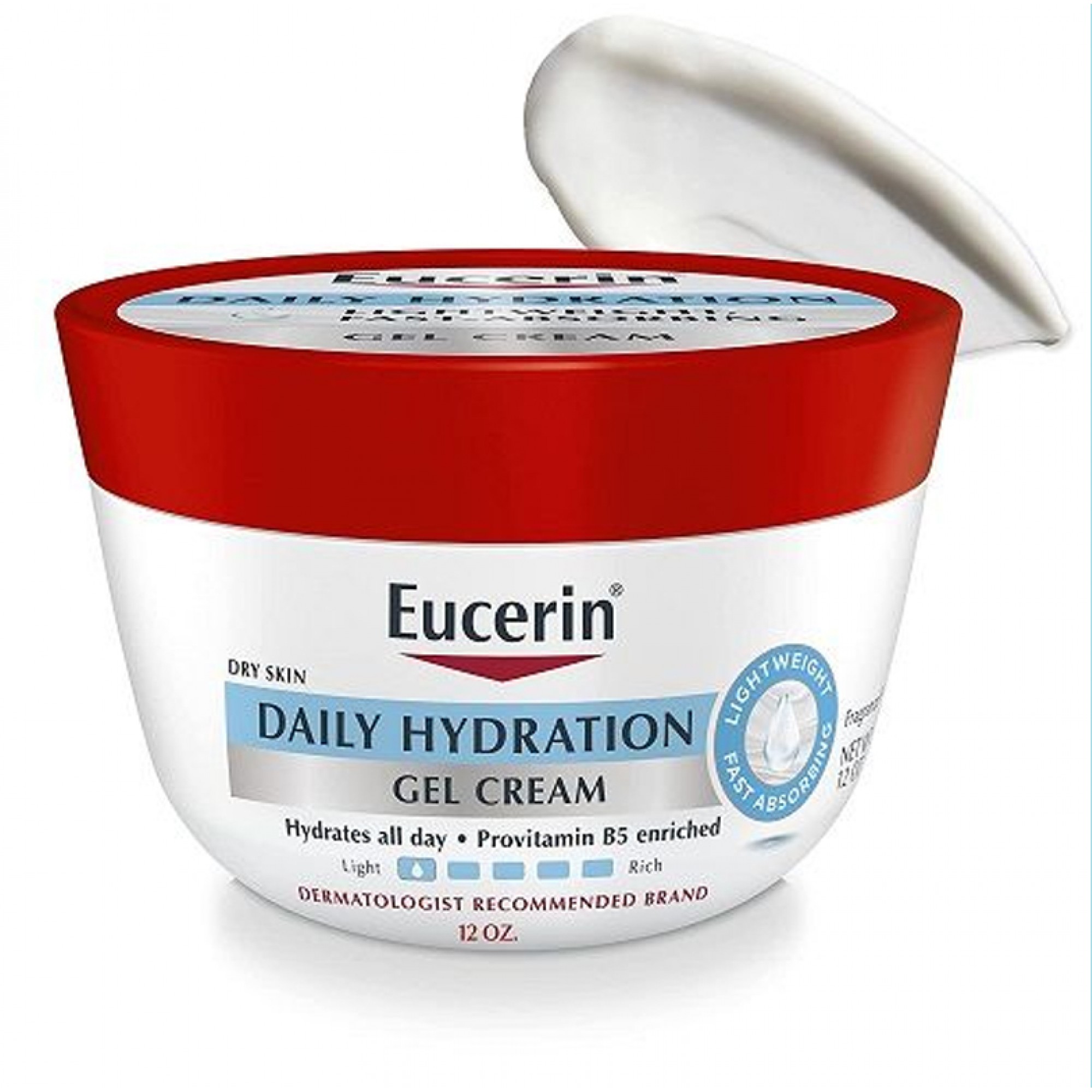 Eucerin, Daily Hydration Gel Cream, Fragrance Free, 12 oz (340 g)