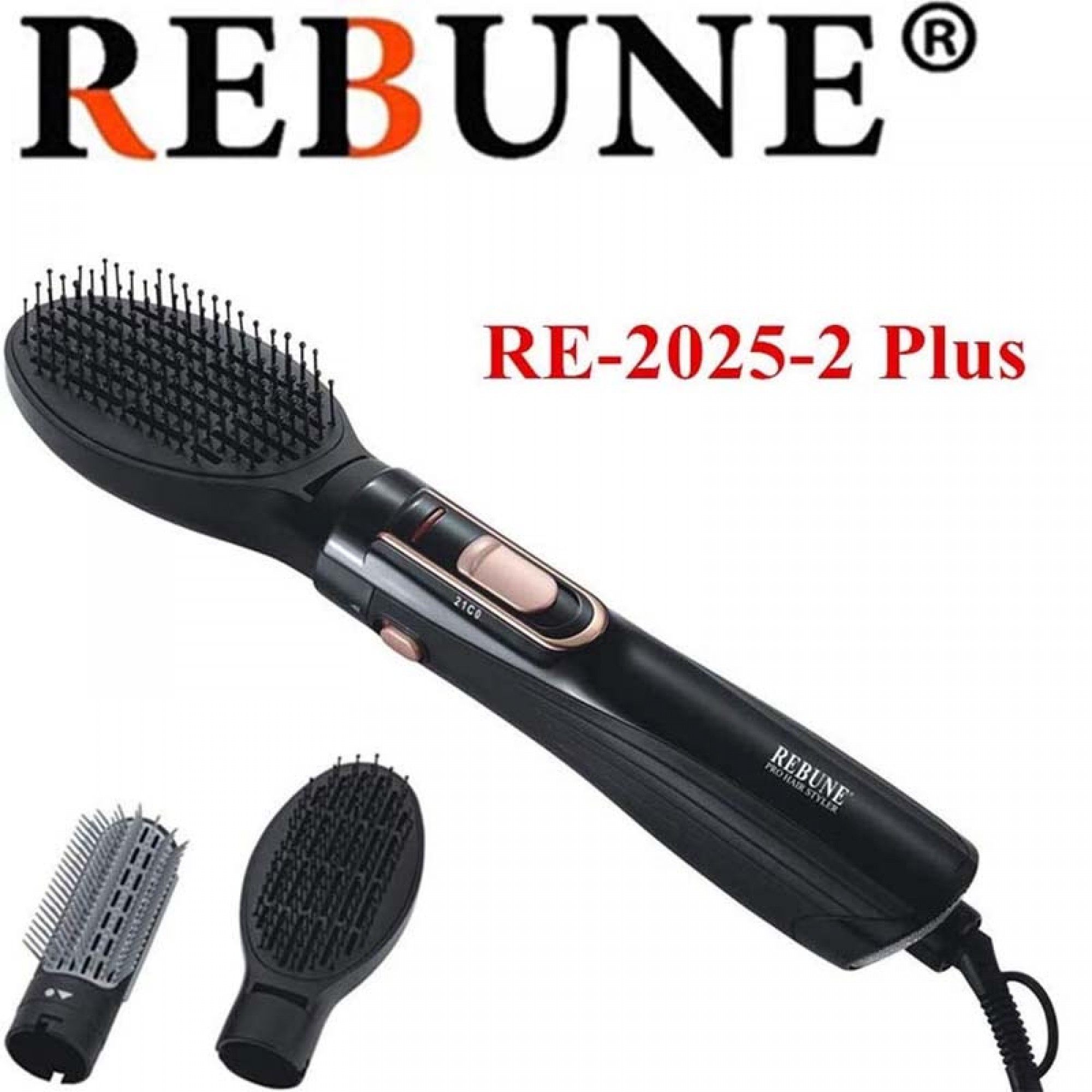 Rebune Re-2025-1 Hair Styler With BRush, 1200 Watt, Medium
