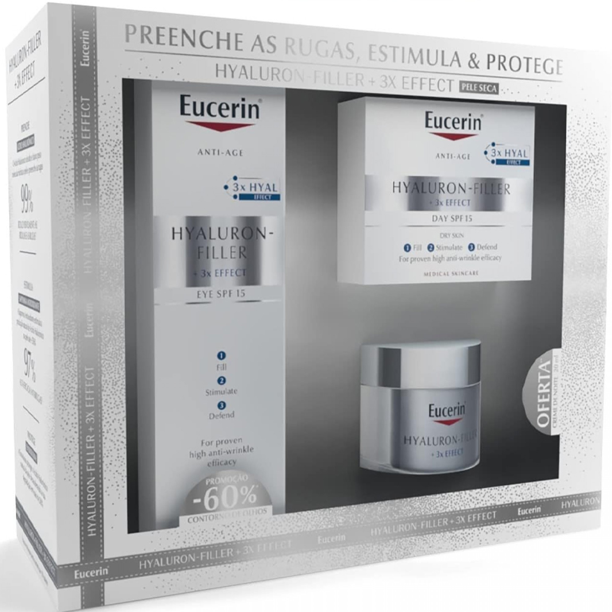 Eucerin Box Hyaluron Filler Day Cream Dry Skin + Free Night Cream