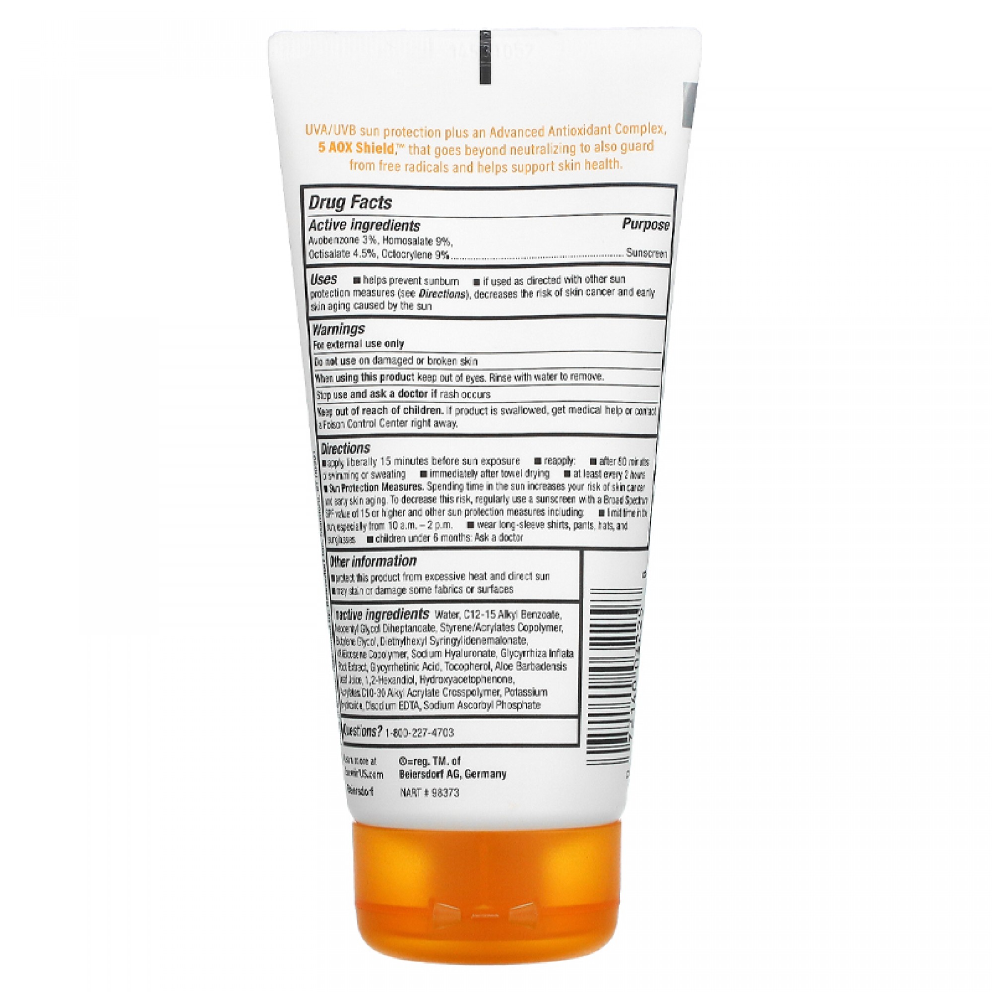 Eucerin, Advanced Hydration, Lightweight Sunscreen Lotion, SPF 50 ...