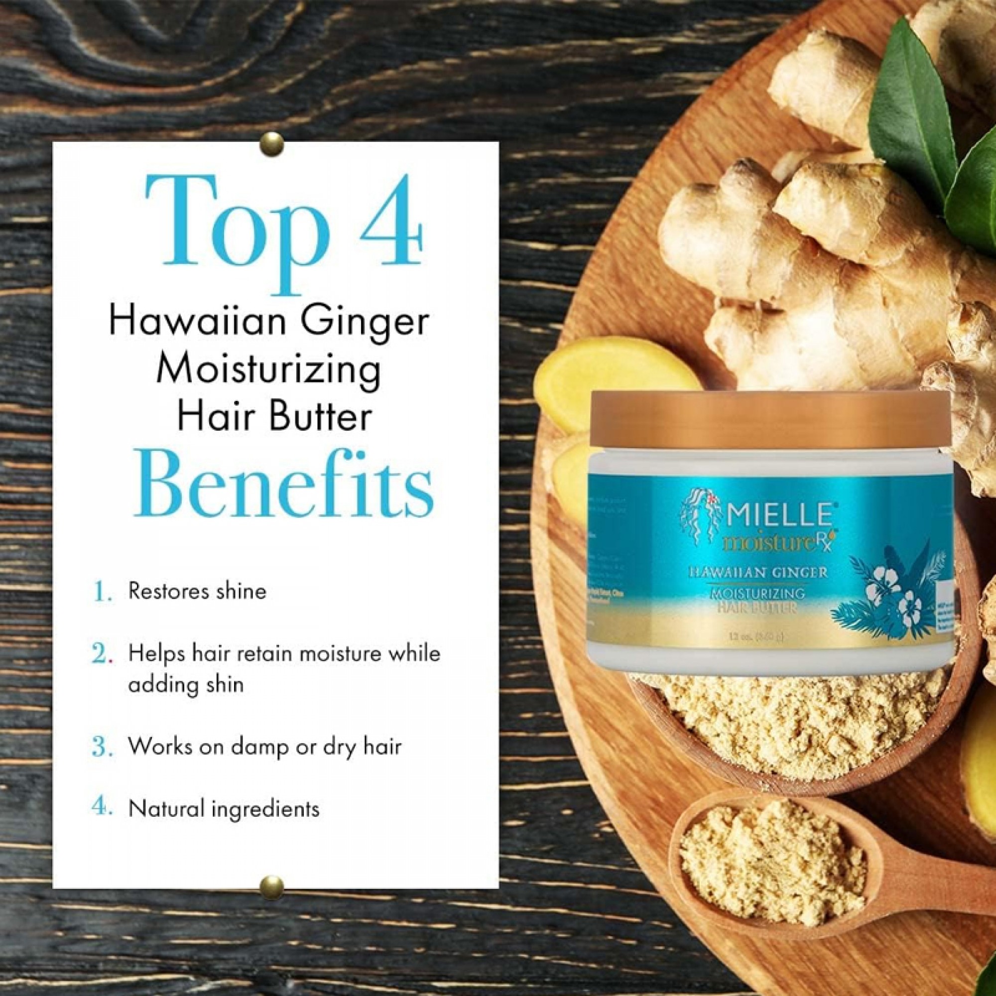 Mielle Moisture Hawaiian Ginger Moisturizing Hair Butter 340 ML