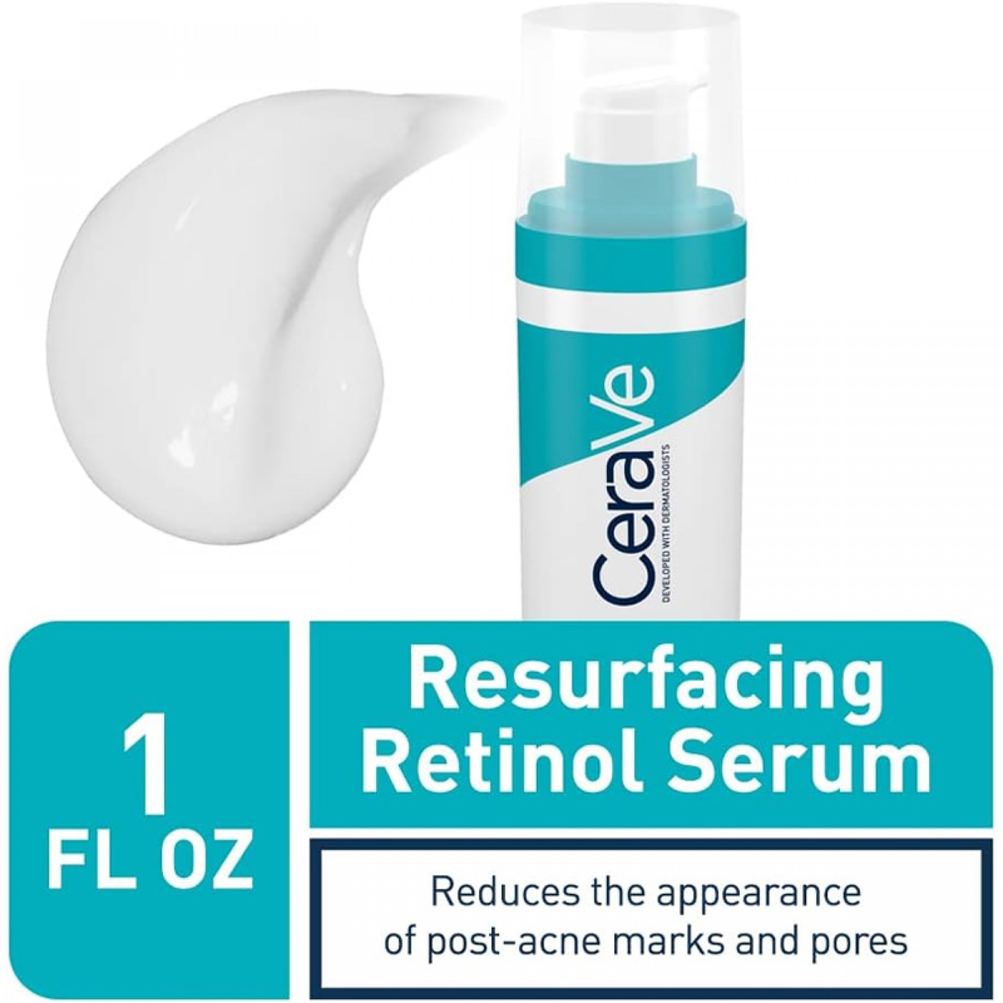 CeraVe Retinol Serum Post-Acne Marks And Skin Texture To Refine Pores ...