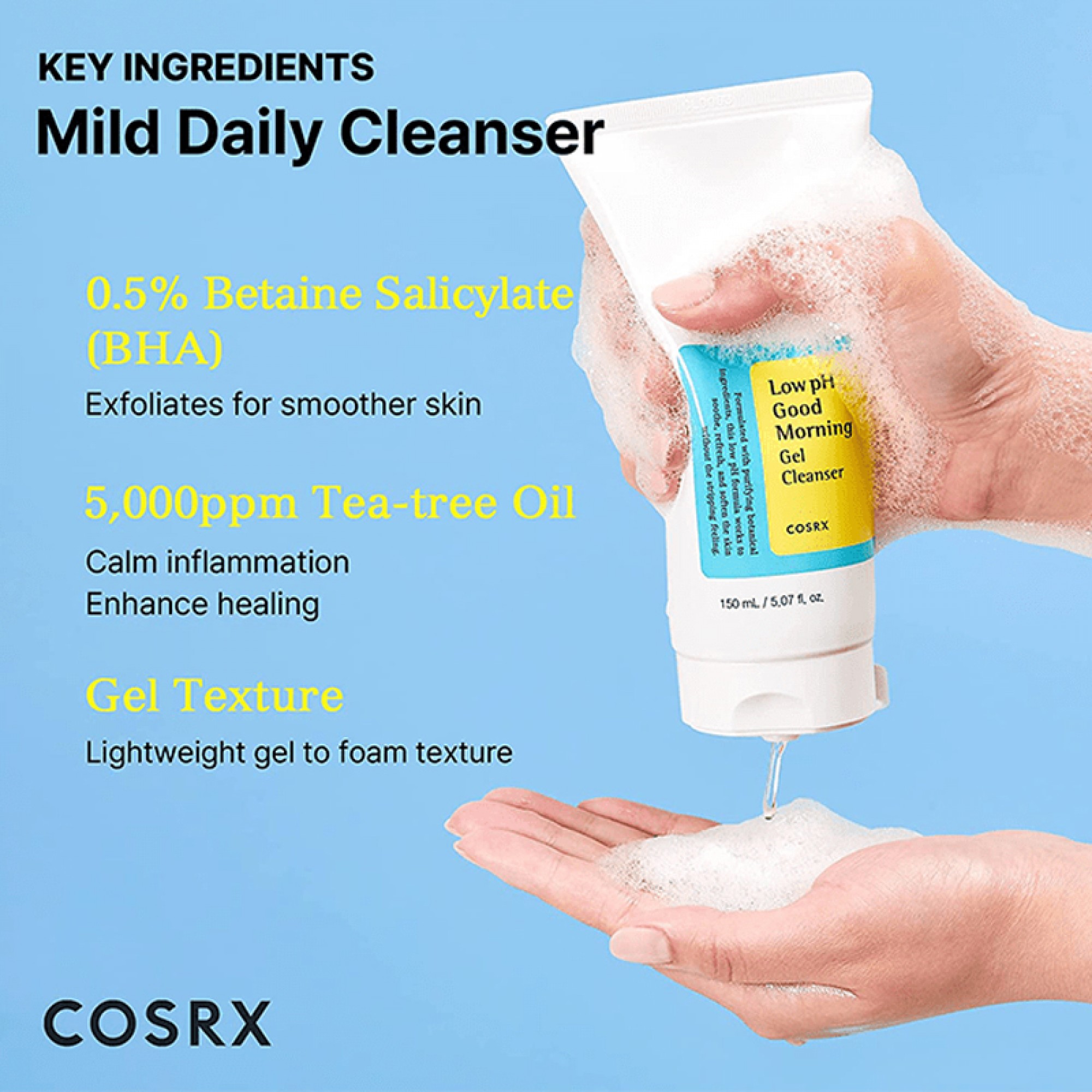 Cosrx Low pH Good Morning Gel Cleanser - 150ml
