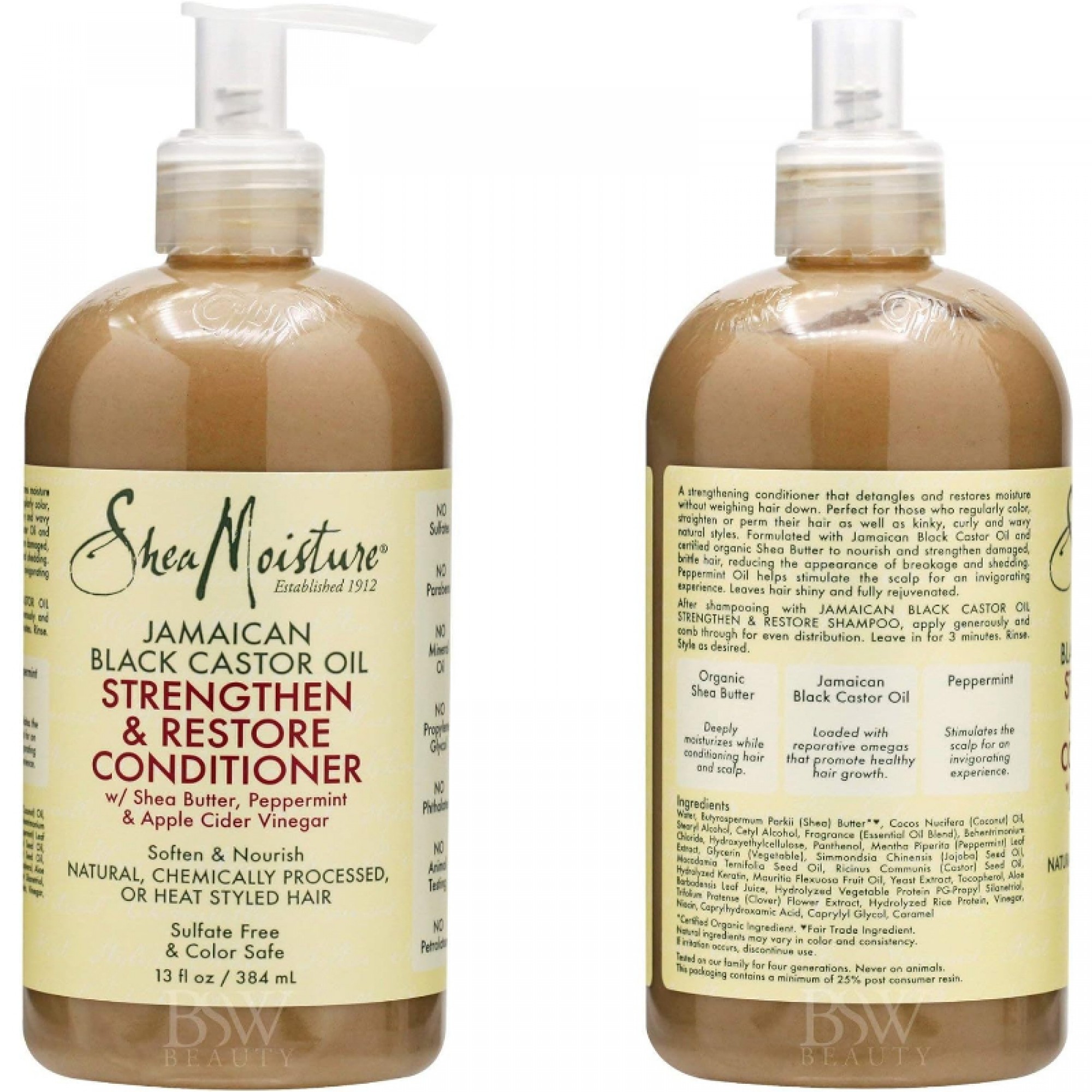 شيا مويستشر - مجموعة شامبو وبلسم زيت الخروع الأسود الجامايكي