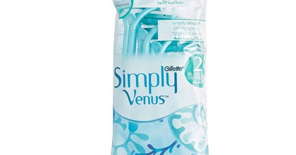 GILLETTE SIMPLY VENUS 2 BLADE DISPOSABLE RAZOR FOR WOMEN 4PCS