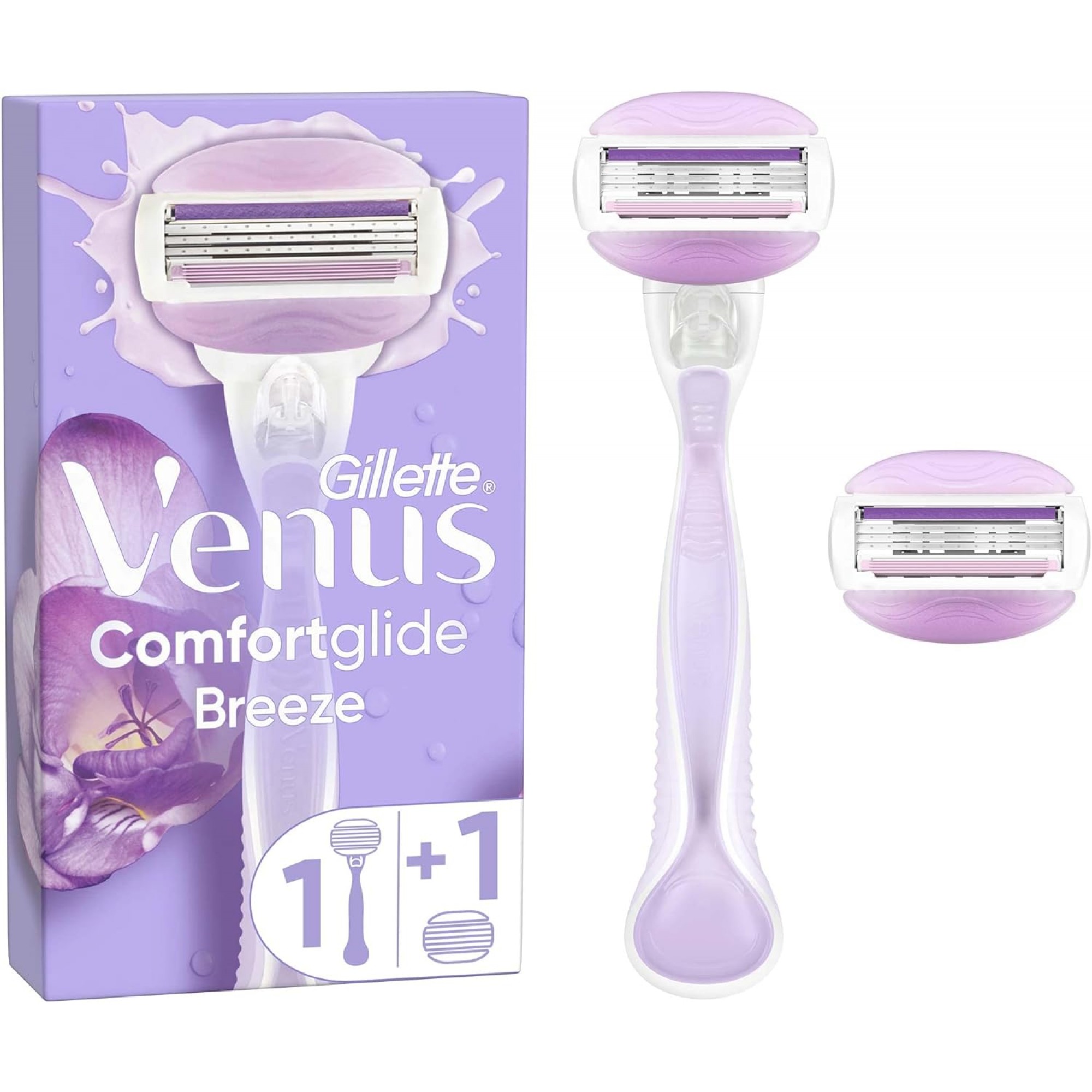 Gillette Venus Breeze Women Razor With 2 Refill Blades