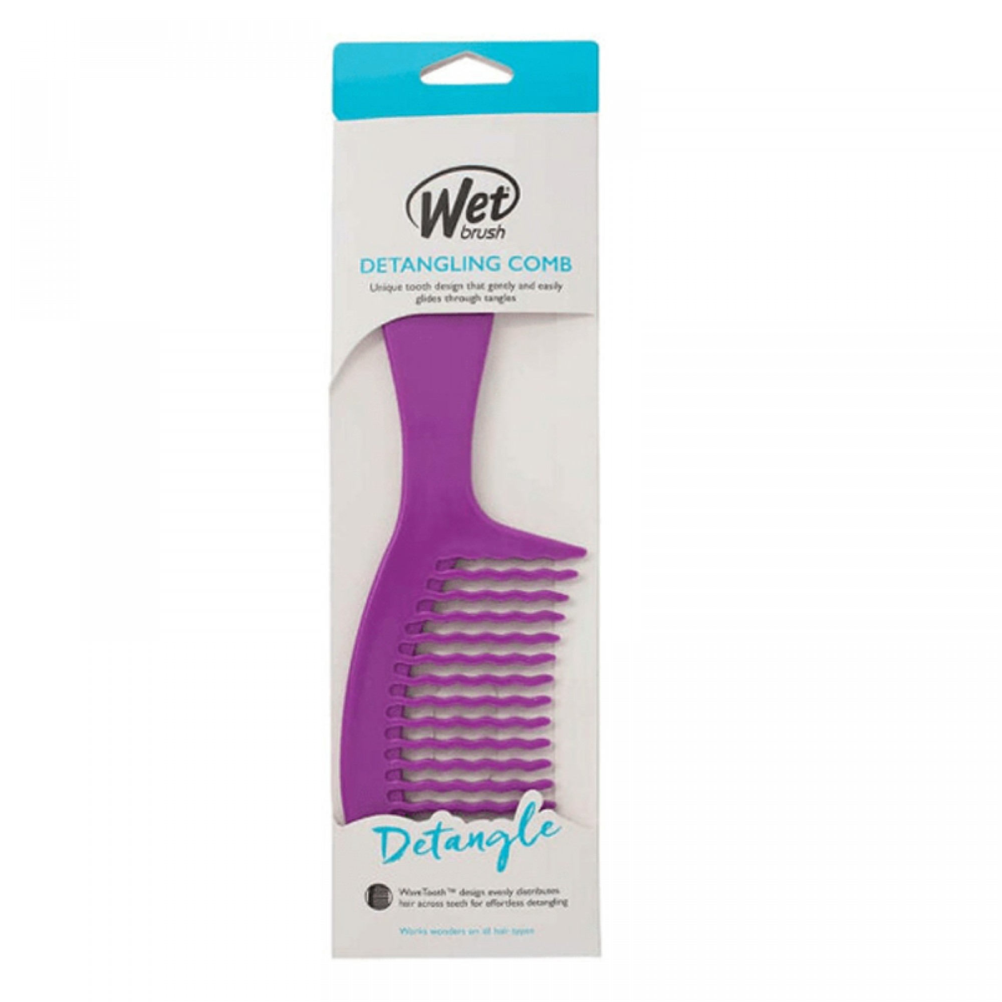Wet Brush Detangler Comb - Purple