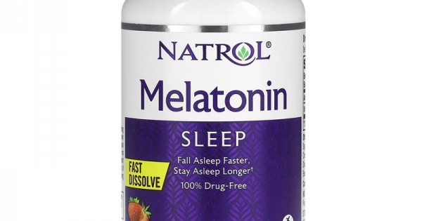 Natrol, Melatonin, Fast Dissolve, Strawberry, 3 mg, 90 Tablets