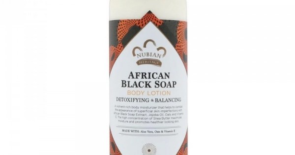 Body Emulsion Moisturizing Cream, African Black Soap 384ml