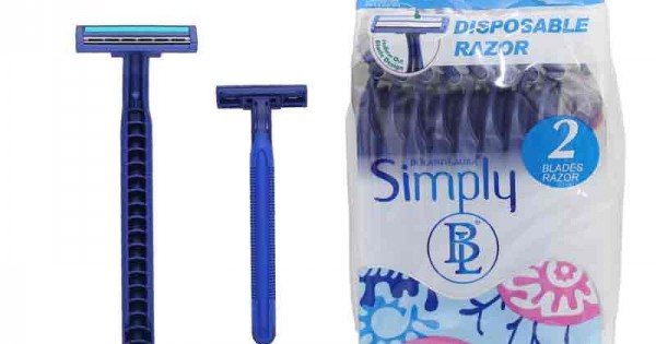 Box of 14 Blue Razor Blades Disposable Stainless Steel High End Twin ...