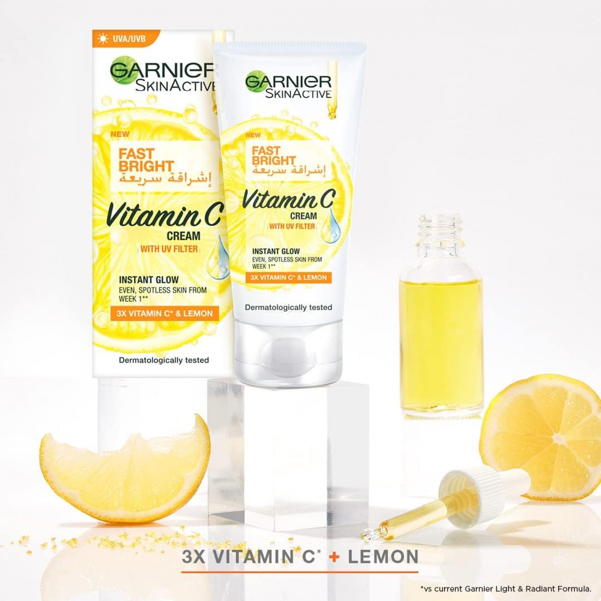 Garnier Skin Active Fast Fairness Cream With Vitamin C And Lemon 25 ml