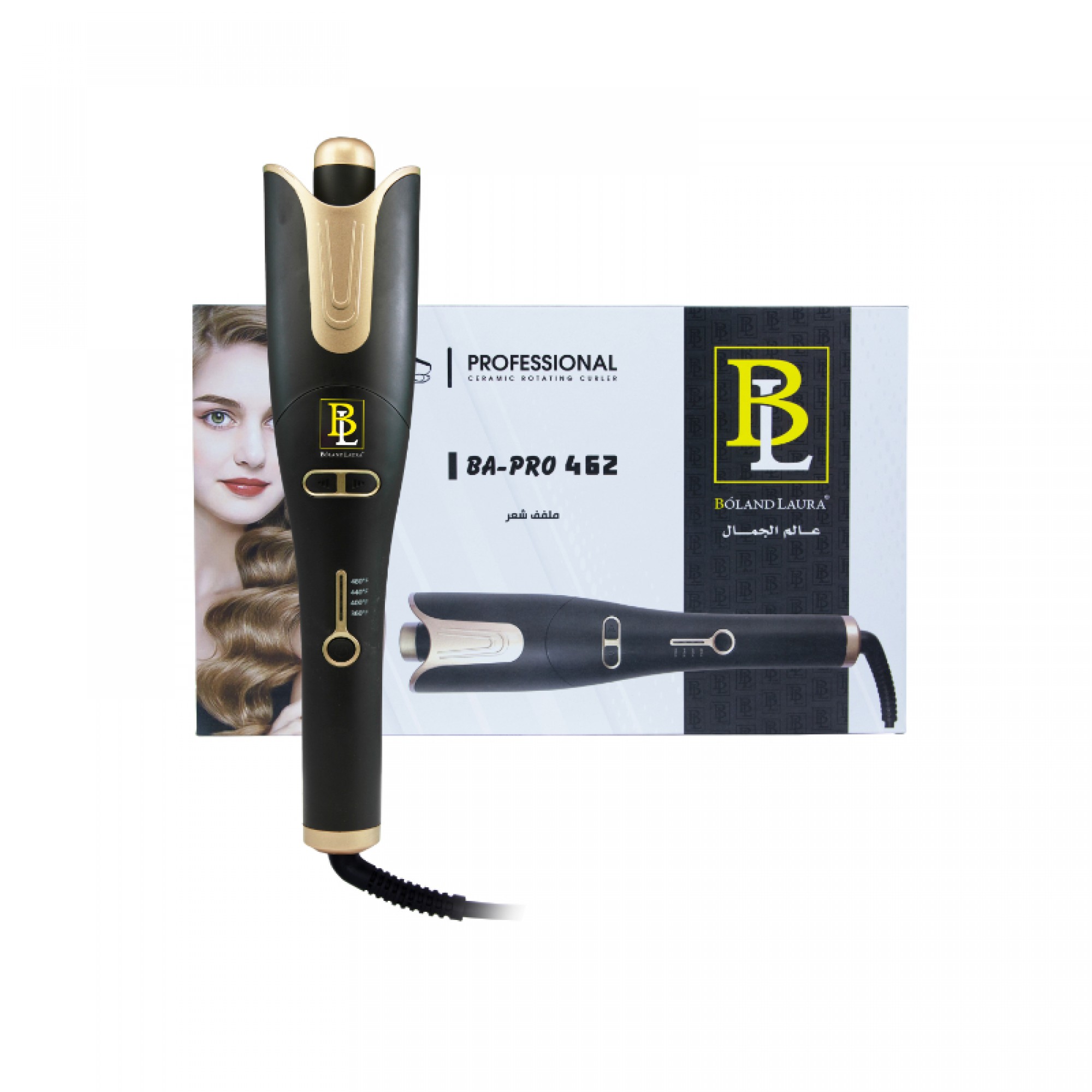 Hair curling and curling device - black from Bolandlaura