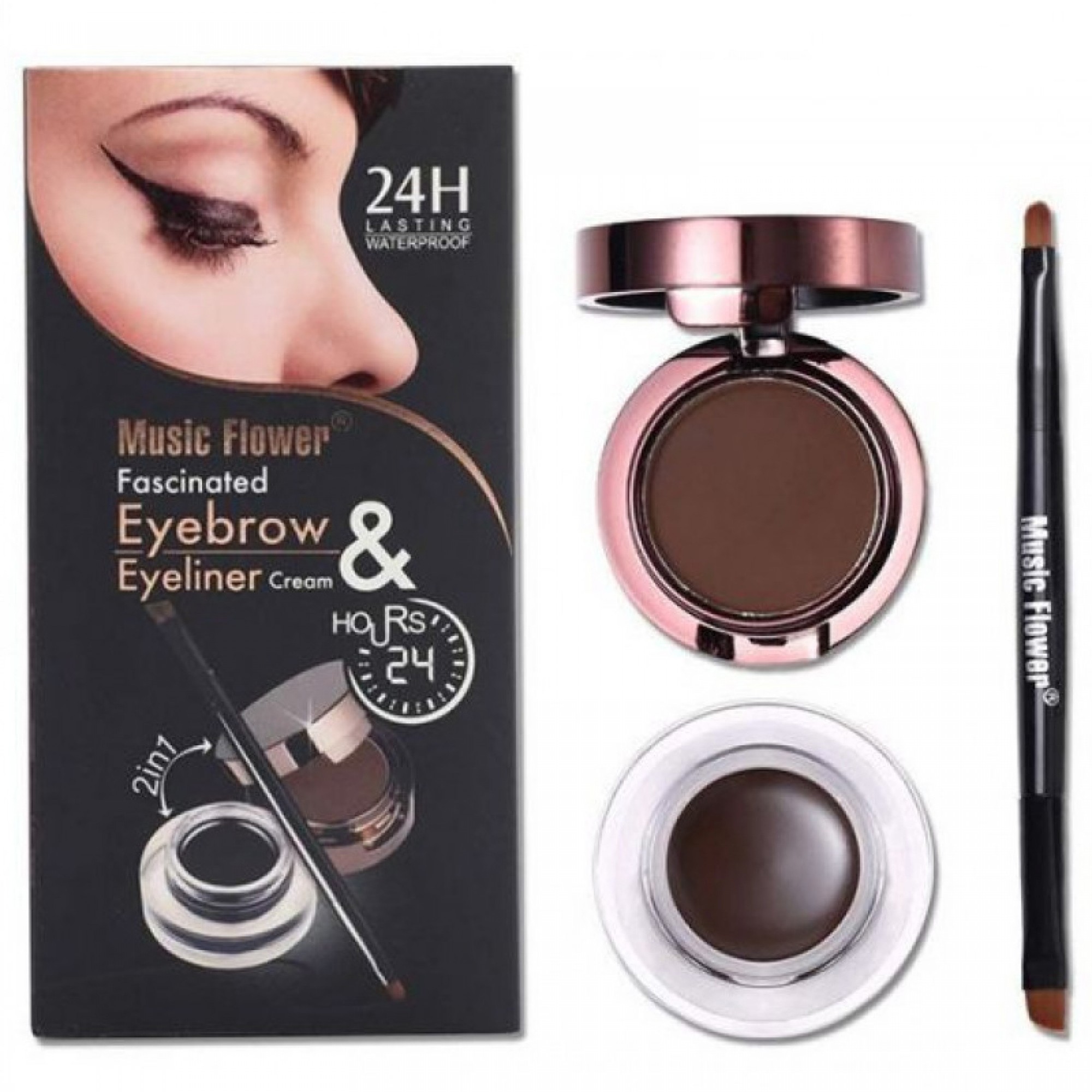 Music Flower Eyebrow & Eyeliner Cream M1096