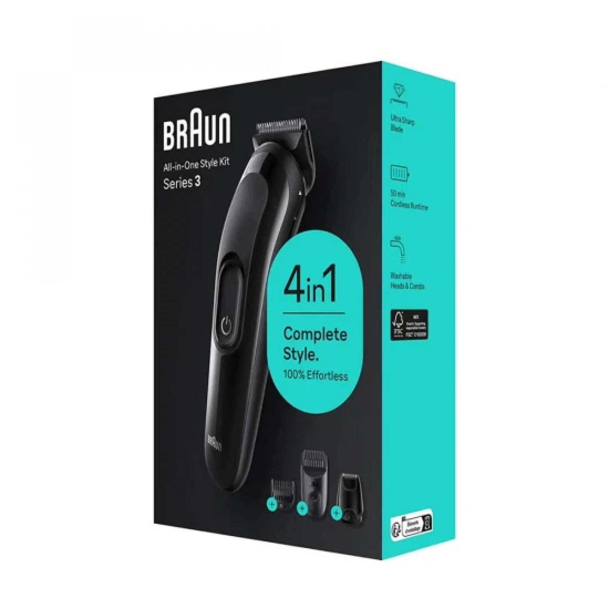 Braun Series 3 4-in-1 Men's Shaver For Head & Beard - SK3400