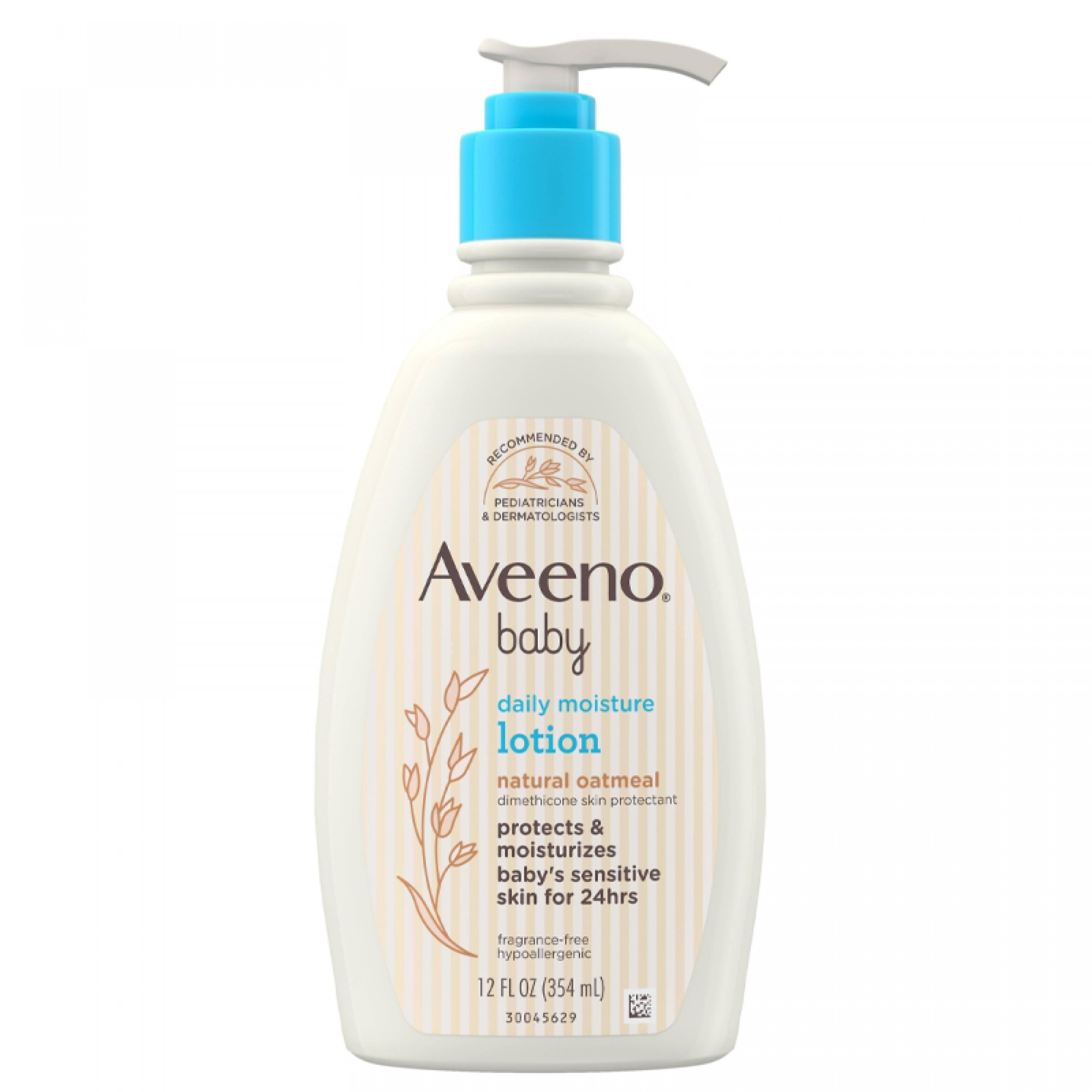 Daily Moisture Lotion Aveeno Baby, , Fragrance Free, 12 fl oz (354 ml) - لوشن