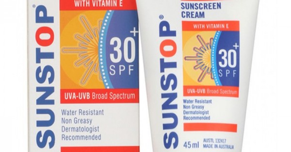 Sunstop Sunscreen Cream SPF 30 With Vitamin E - 45ml