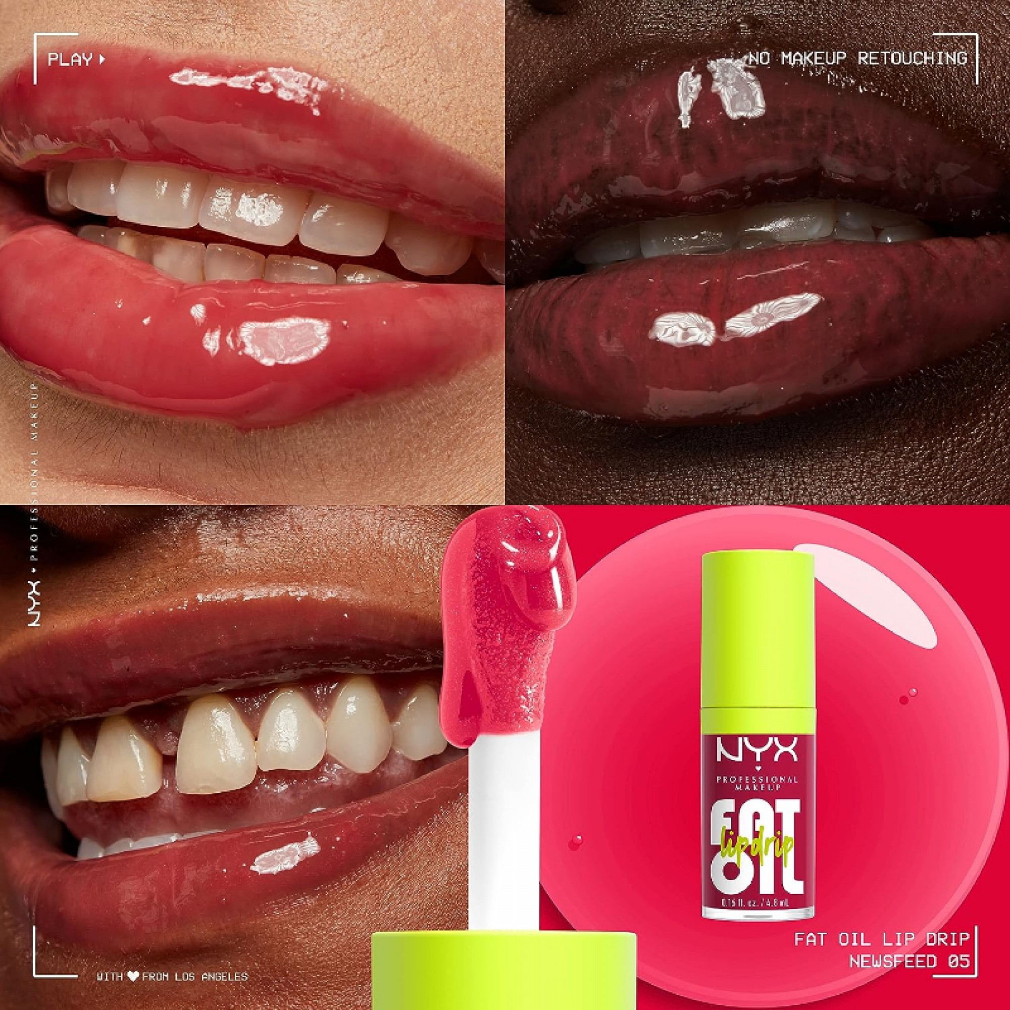 NYX Fat Oil Lip Drip Gloss - 03 Supermodel - ملمع شفا