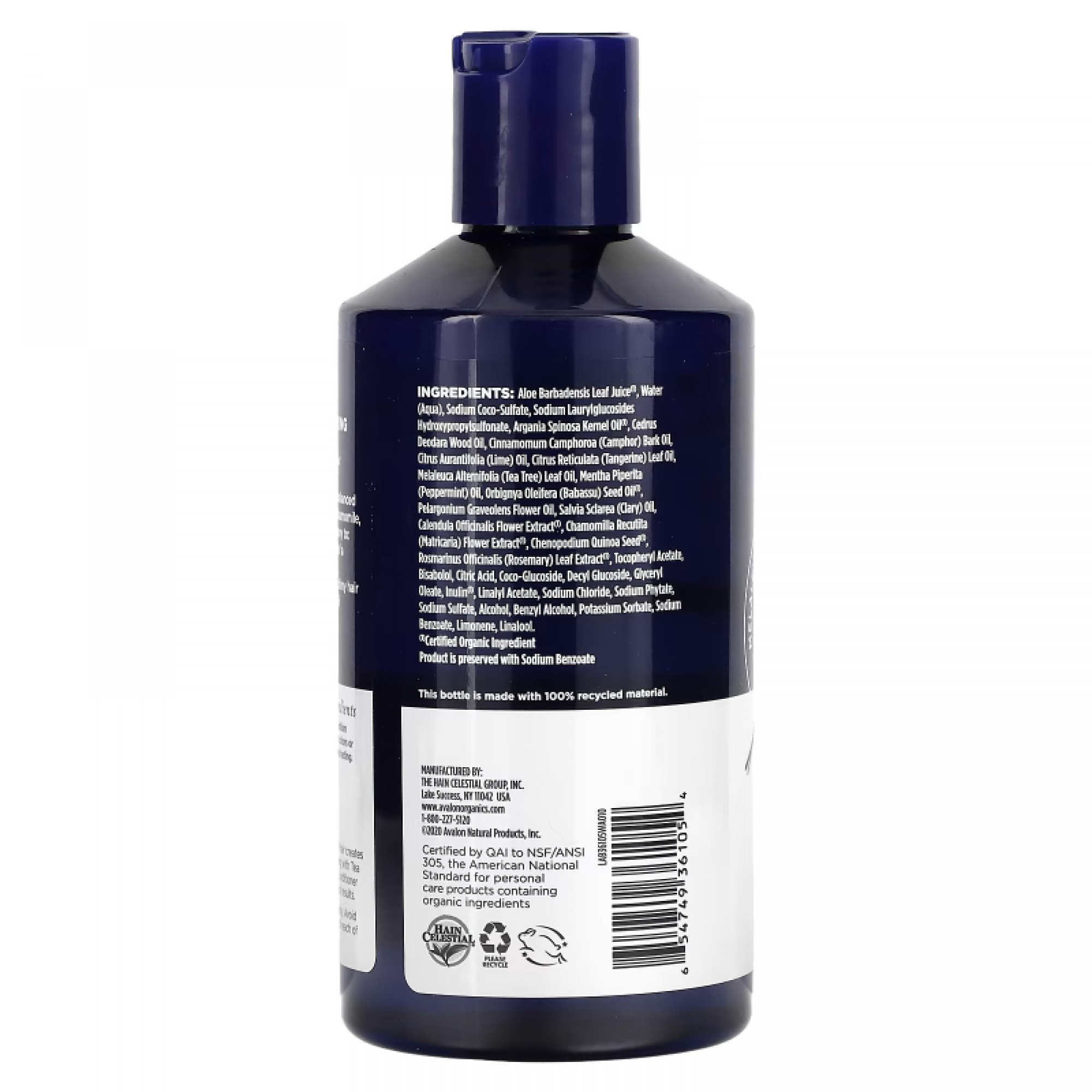 Avalon Organics Therapy Tea Tree Mint Scalp Normalizing Shampoo 414 ml